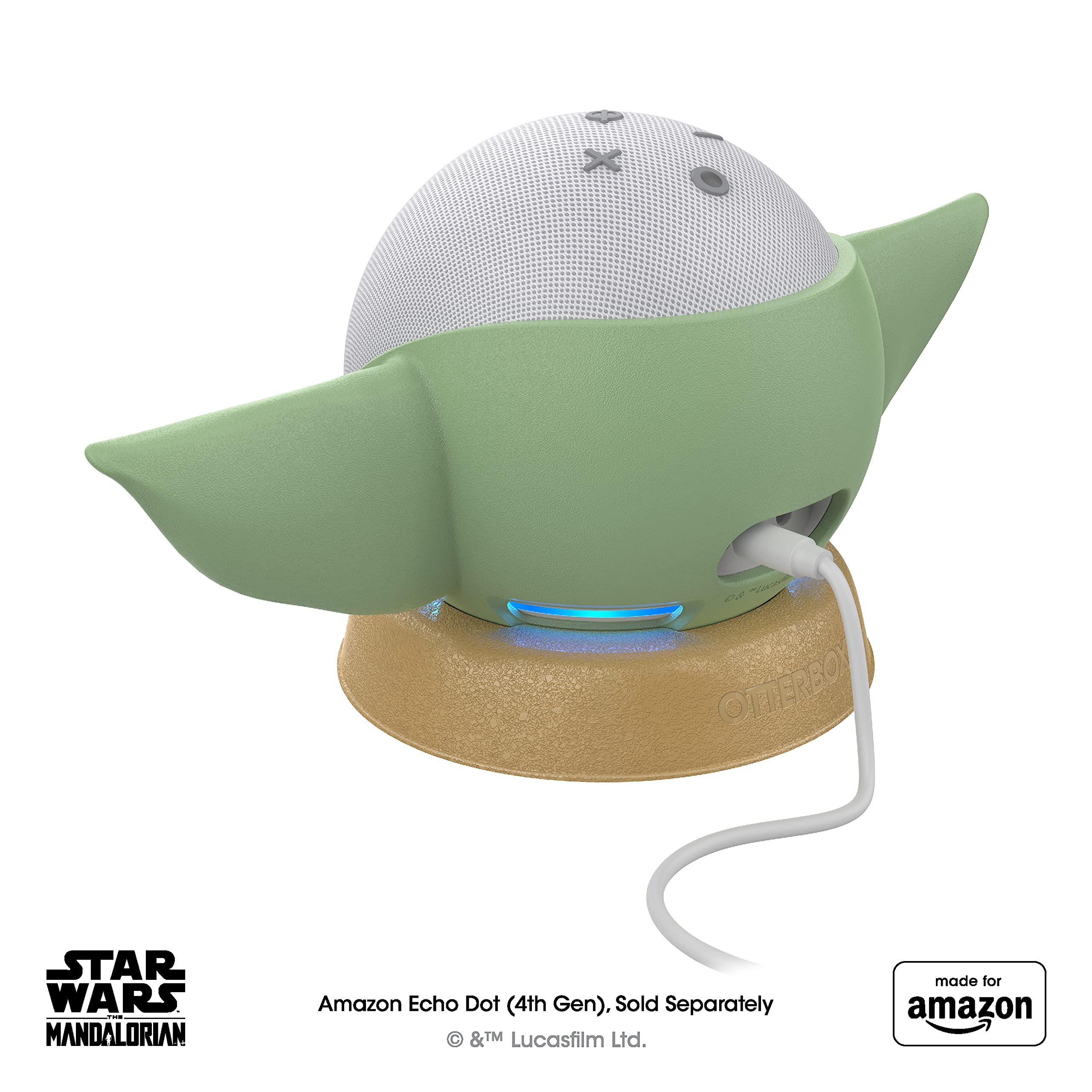 Made for Amazon, featuring The Mandalorian Baby Grogu ™-inspired Stand for Amazon Echo Dot (4th & 5th Gen)