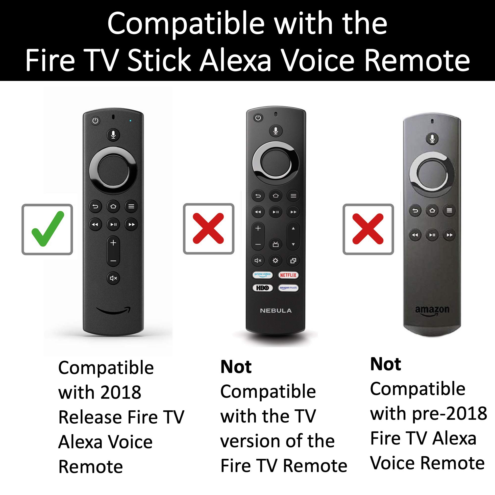 Mission Remote Case for The All-New Fire TV Voice Remote (2018 Version for Fire TV Stick 4K and Fire TV Cube) (Bahama Blue)