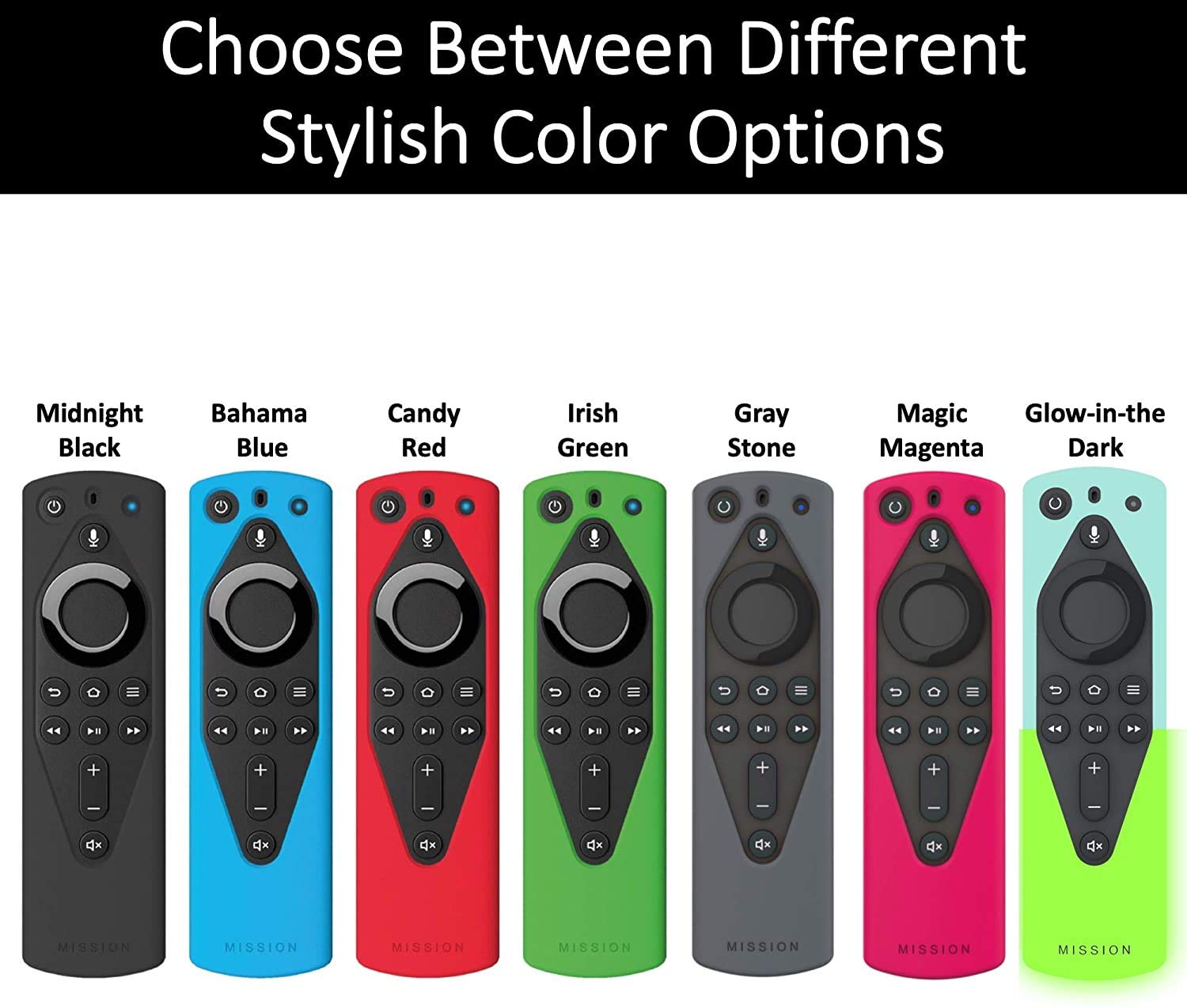 Mission Remote Case for The All-New Fire TV Voice Remote (2018 Version for Fire TV Stick 4K and Fire TV Cube) (Candy Red)