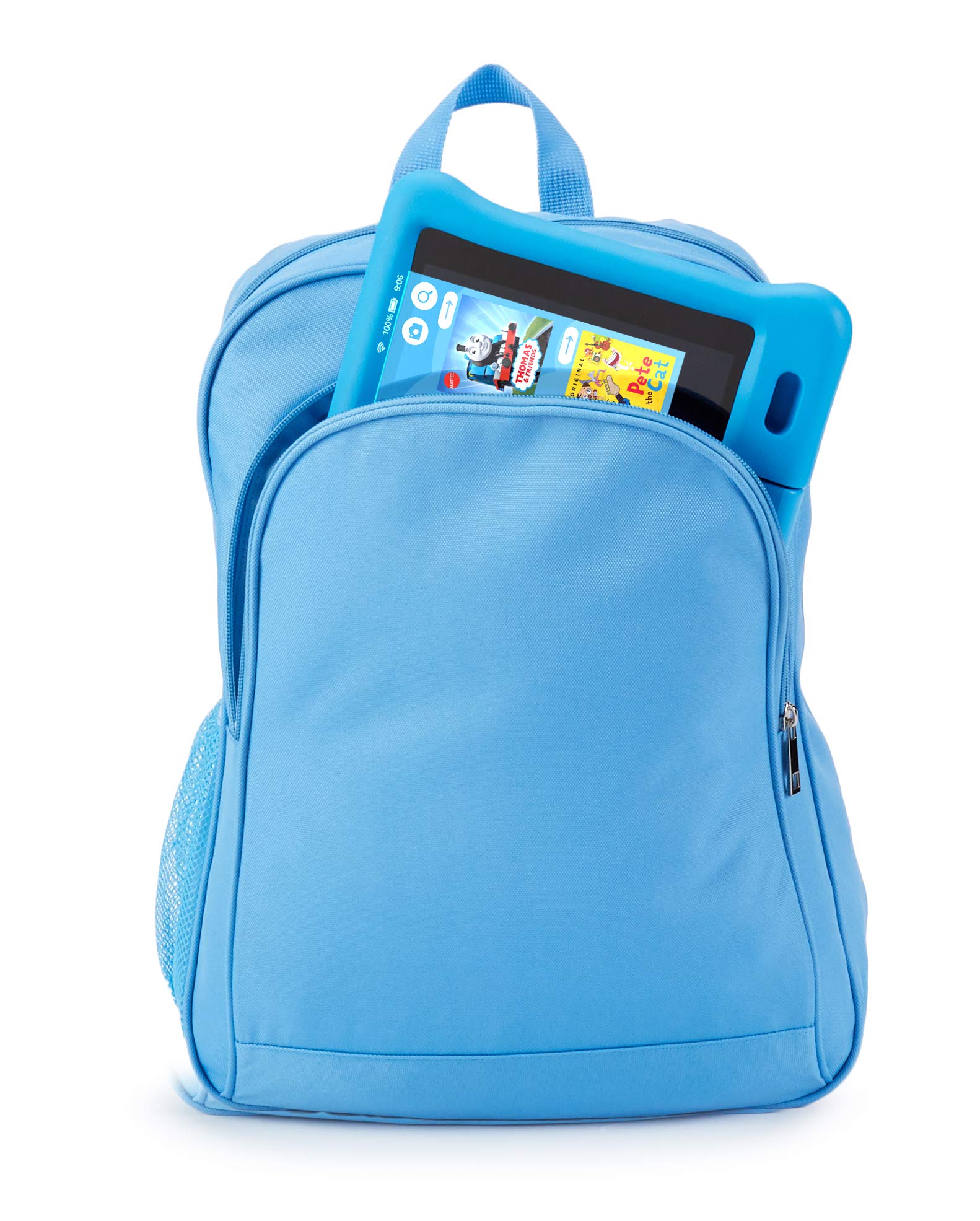 Amazon Exclusive Kids Backpack, Blue (Compatible with Kids Fire 7", 8", and 10" Tablet and Kindle Kids Edition)