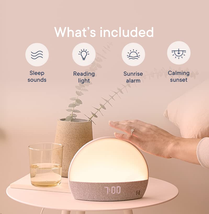 Hatch Restore - Sound Machine, Smart Light, Personal Sleep Routine, Bedside Reading Light, Wind Down Content and Sunrise Alarm Clock for Gentle Wake Up