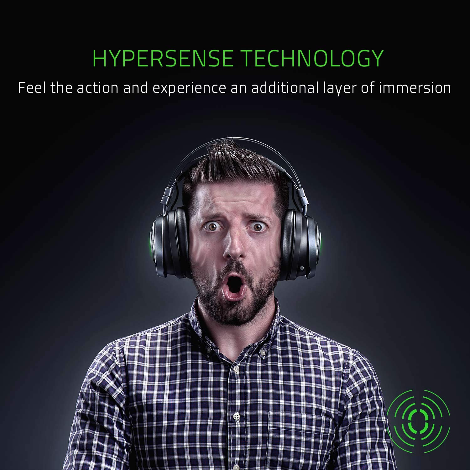 Razer Nari Ultimate Wireless 7.1 Surround Sound Gaming Headset: THX Audio & Haptic Feedback - Auto-Adjust Headband - Chroma RGB - Retractable Mic - For PC, PS4, PS5 - Black