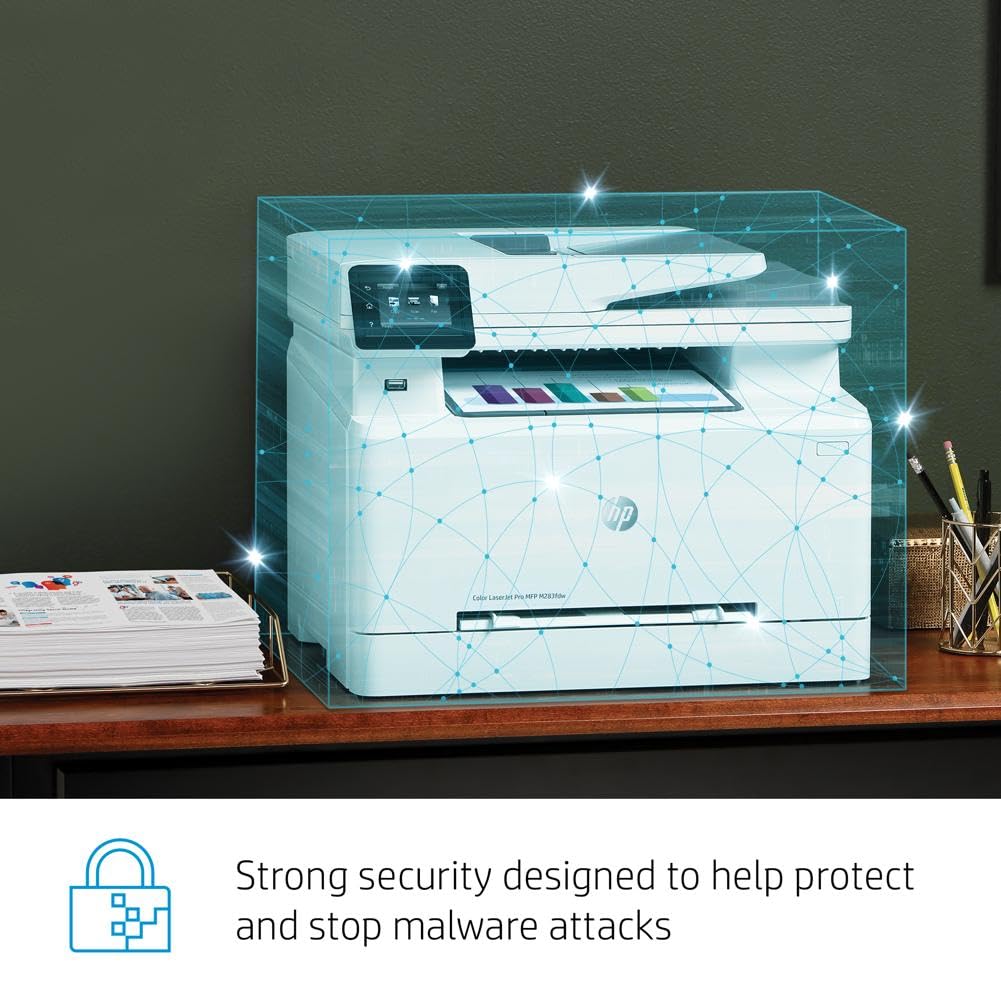 HP Color LaserJet Pro M283fdw Wireless All-in-One Laser Printer, Remote Mobile Print, Scan & Copy, Duplex Printing, Works with Alexa (7KW75A)