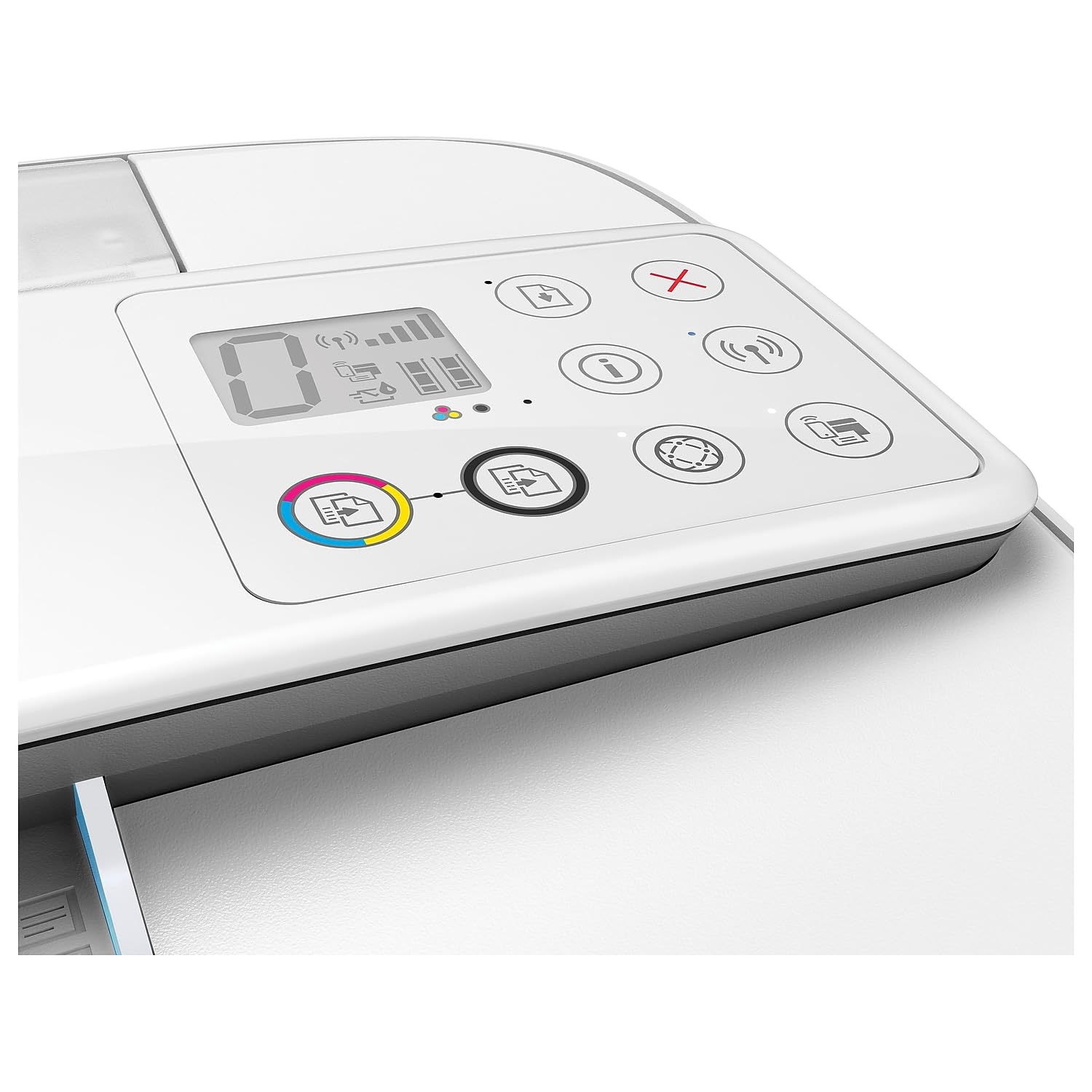 HP DeskJet 3755 Compact All-in-One Wireless Printer, HP Instant Ink, Works with Alexa - Stone Accent (J9V91A)
