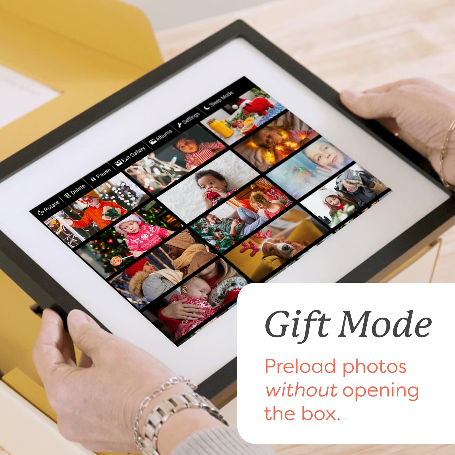 Skylight Frame: 10 inch WiFi Digital Picture Frame, Email Photos from Anywhere, Touch Screen Display, Effortless One Minute Setup - Gift for Friends and Family