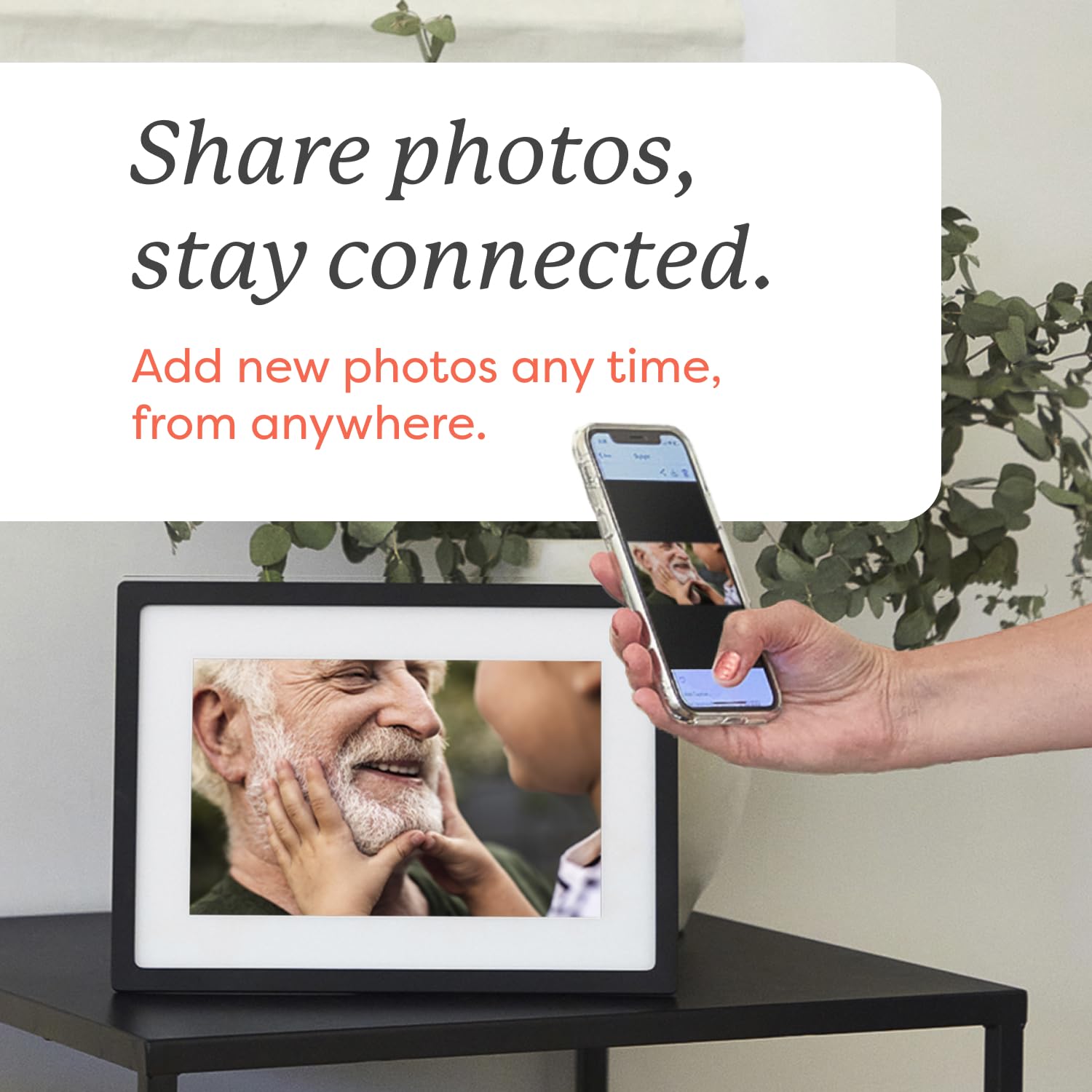 Skylight Frame: 10 inch WiFi Digital Picture Frame, Email Photos from Anywhere, Touch Screen Display, Effortless One Minute Setup - Gift for Friends and Family