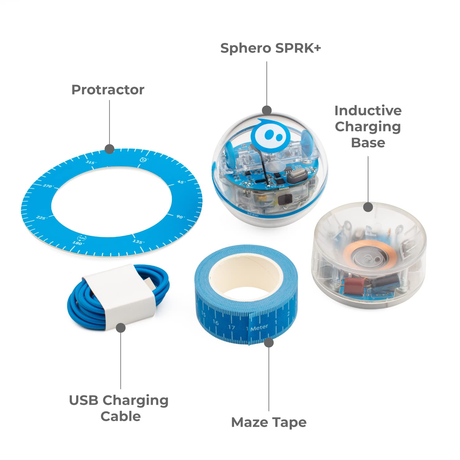 Sphero SPRK+: App-Enabled Robot Ball with Programmable Sensors + LED Lights - STEM Educational Toy for Kids - Learn JavaScript, Scratch & Swift