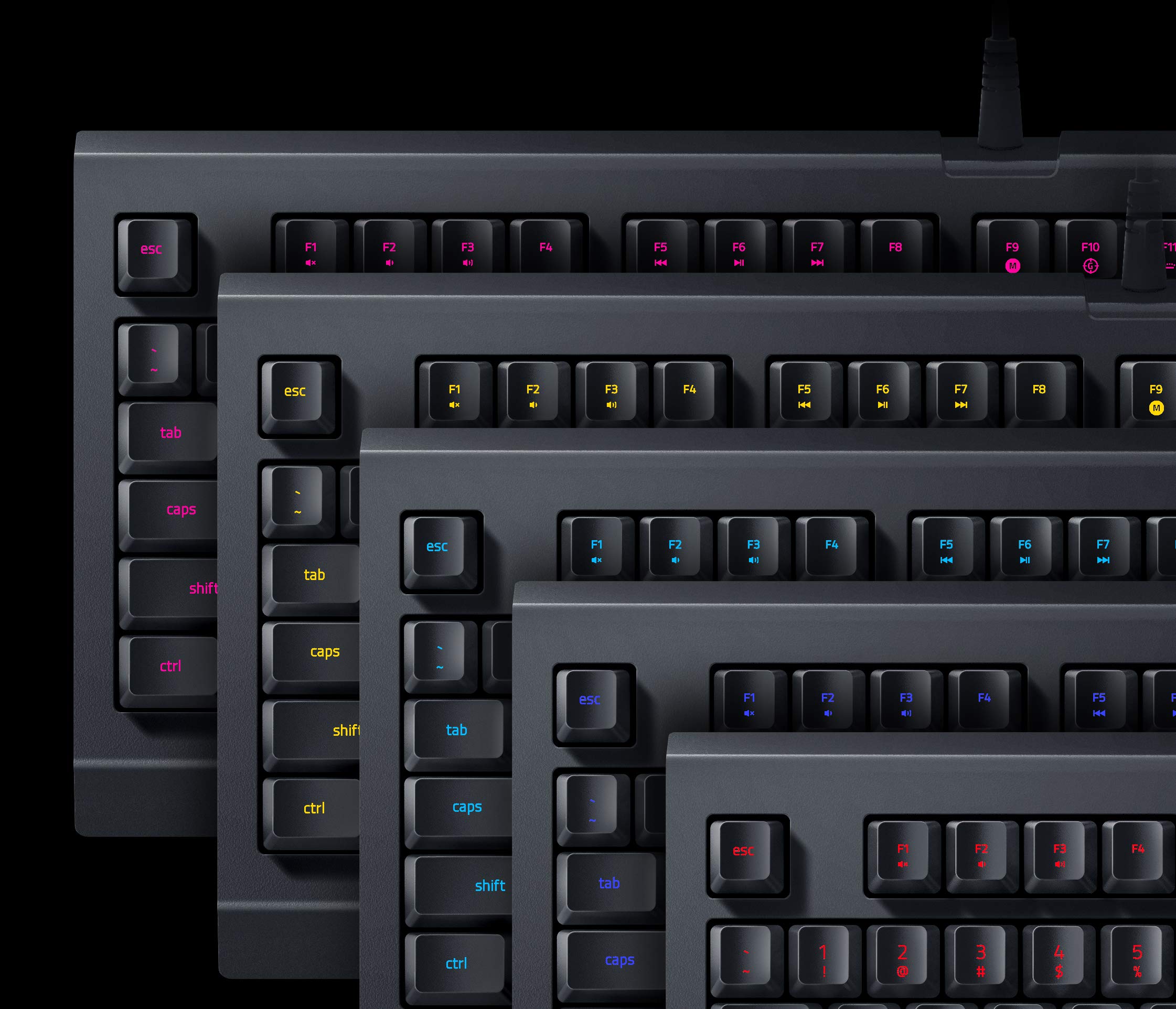 Razer Cynosa Lite Gaming Keyboard: Customizable Single Zone Chroma RGB Lighting - Spill-Resistant Design - Programmable Macro Functionality - Quiet & Cushioned