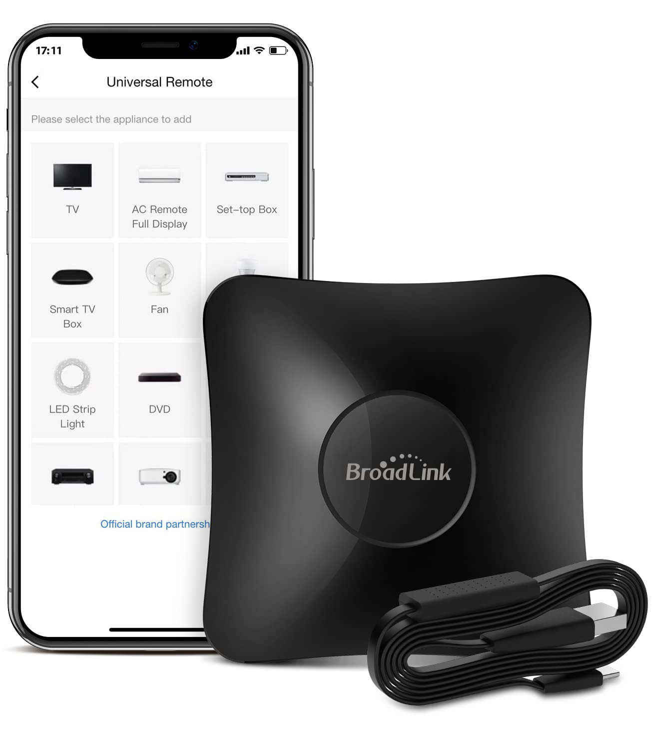 Broadlink RM4 pro Smart IR/RF Remote Control Hub with Sensor Cable-WiFi IR/RF Blaster for Smart Home Automation, TV, Curtain, Shades Remote, Works with Alexa, Google Assistant, IFTTT (RM4 pro S)