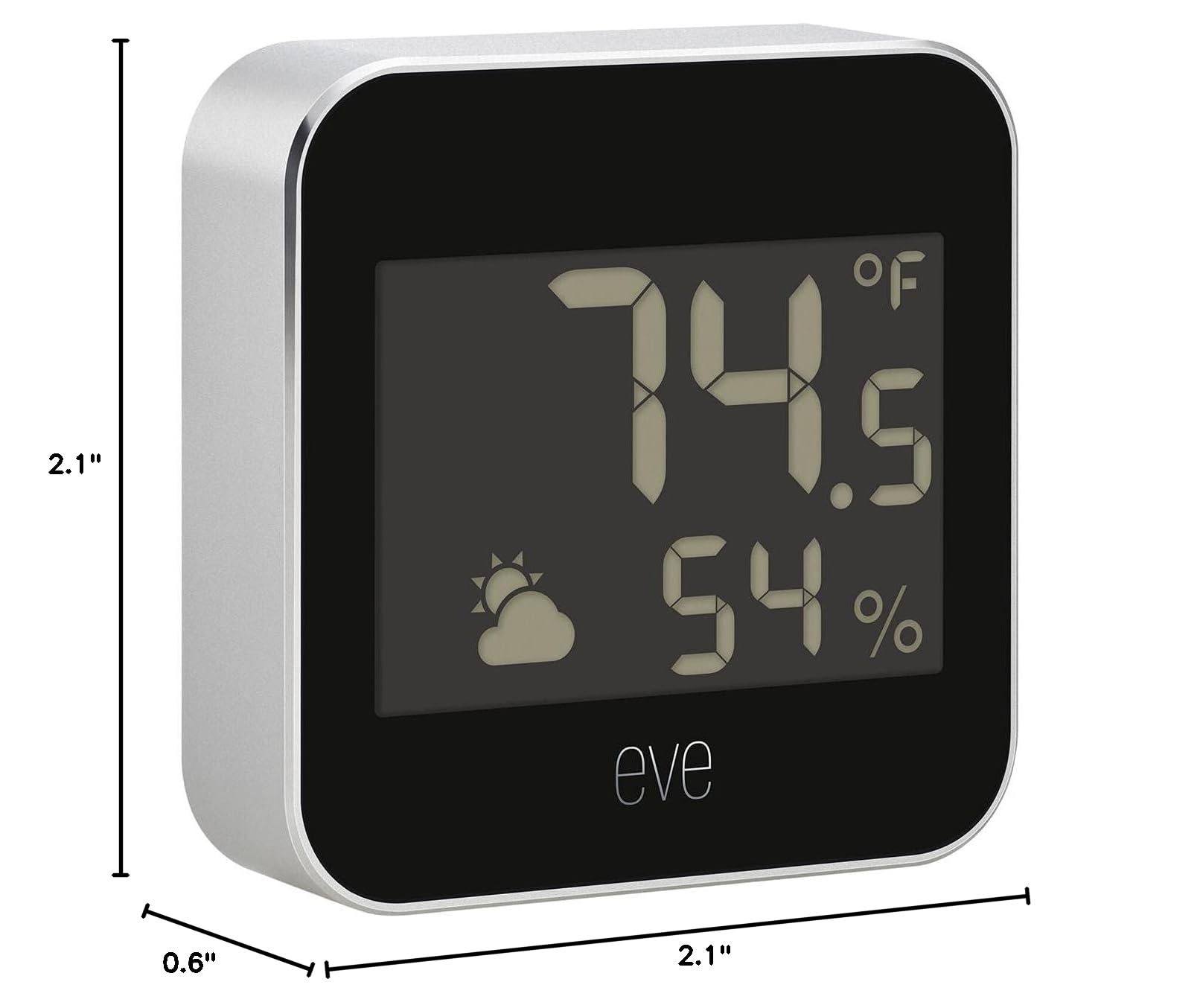 Eve Weather - Apple HomeKit Smart Home, Connected Outdoor Weather Station for Tracking Temperature, Humidity, & Barometric Pressure, Precision Sensors, Wireless, Bluetooth & Thread