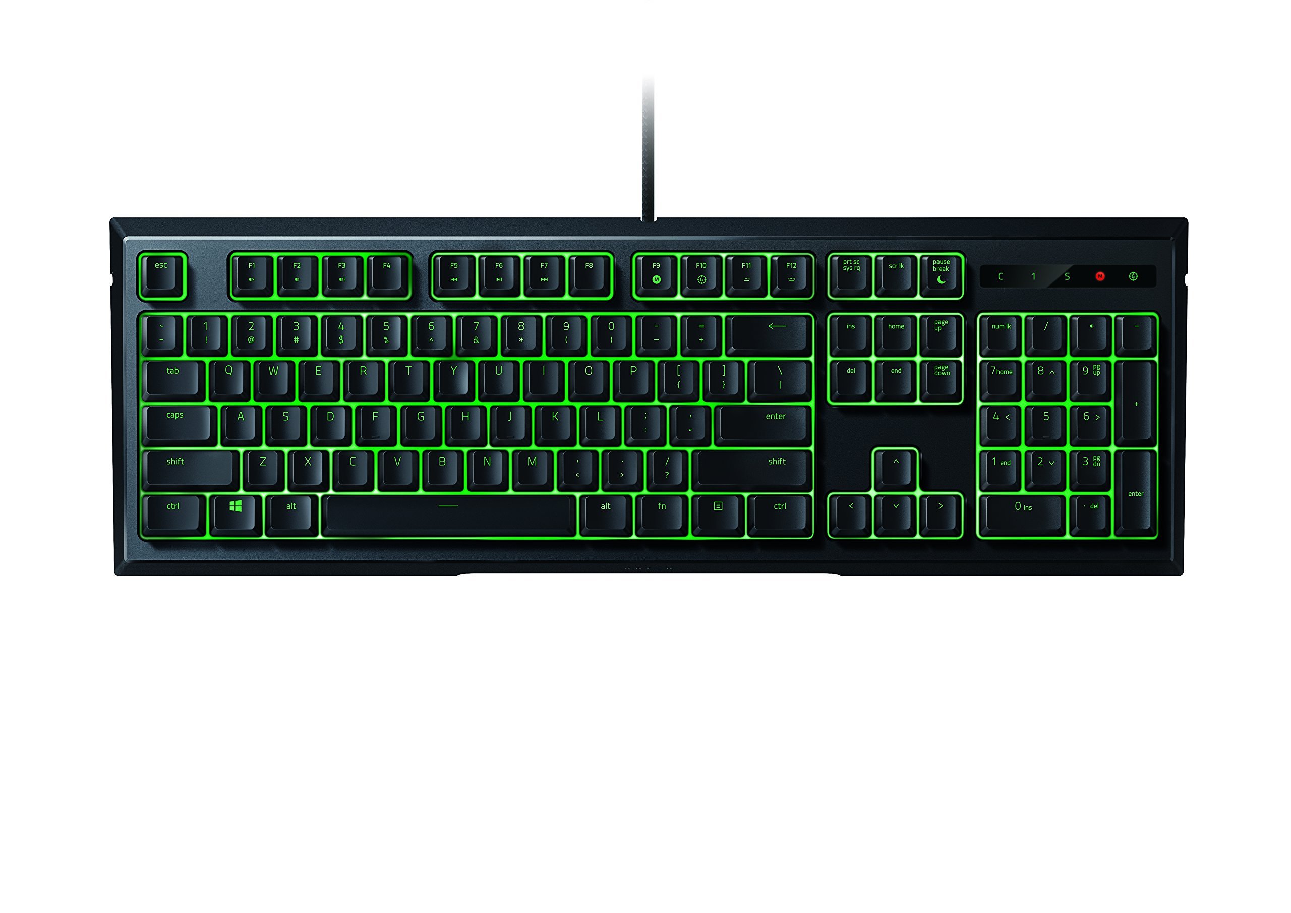 Razer ORNATA Expert: Mecha-Membrane - Individually Backlit Mid-Height Keys - Leatherette Wrist Rest - Gaming Keyboard - Gaming Keyboard (RZ03-02041800-R3U1)