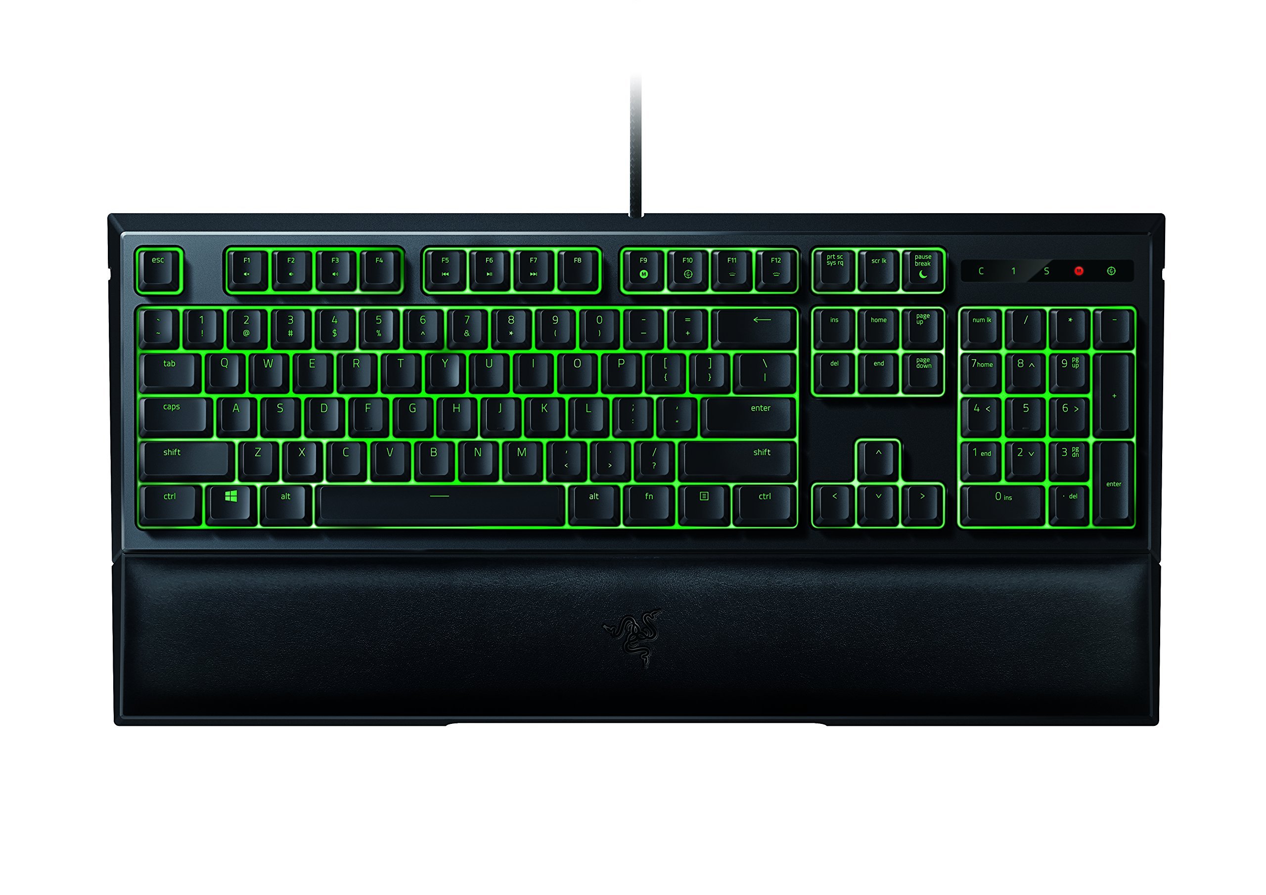 Razer ORNATA Expert: Mecha-Membrane - Individually Backlit Mid-Height Keys - Leatherette Wrist Rest - Gaming Keyboard - Gaming Keyboard (RZ03-02041800-R3U1)