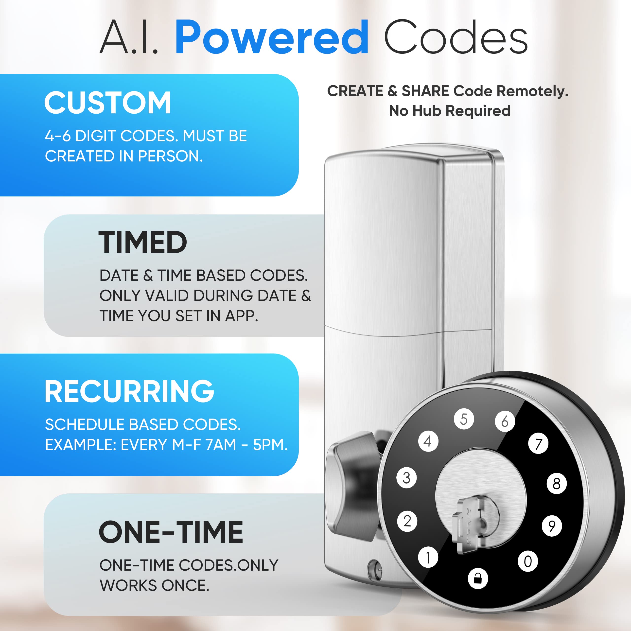 Sifely Smart Lock, Smart Lock Front Door, Keyless Entry Door Lock, Smart Deadbolt, Smart Door Lock, Deadbolt Lock, Digital Door Lock, Keypad Deadbolt Lock, Smart Lock Deadbolt (Fob Supported)