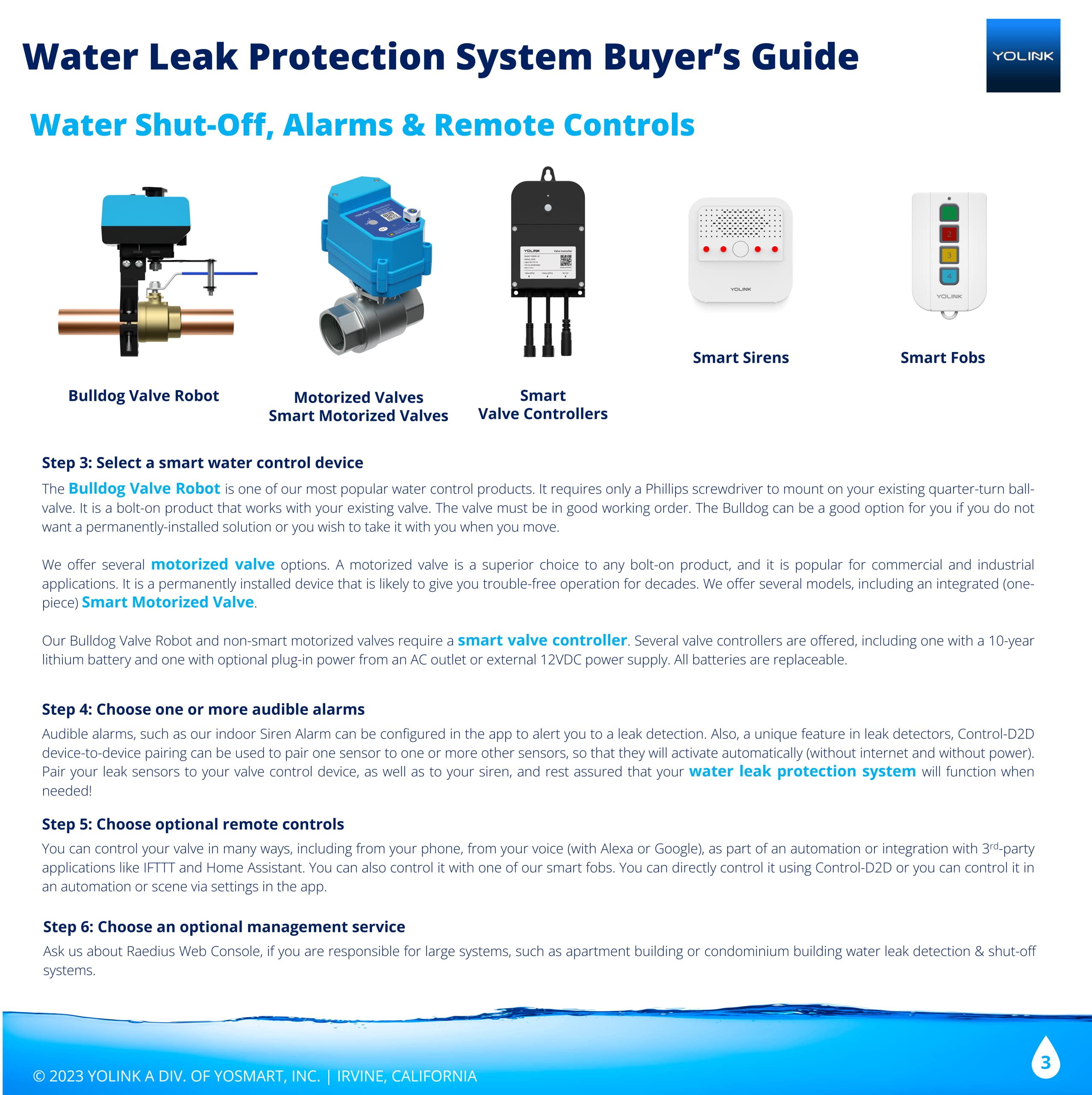 YOLINK Water Leak Detector, 1/4 Mile World's Longest Range, Wireless Smart Water Leak Sensor, Alexa, IFTTT, Hub Required