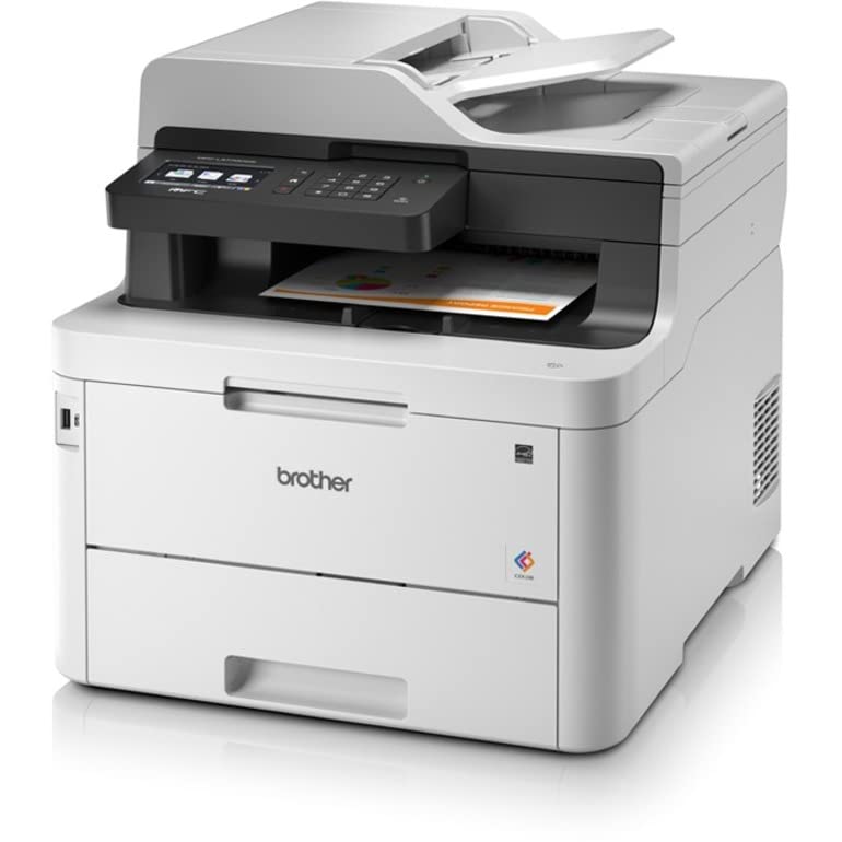 Brother MFC-L3770CDW Compact Wireless Digital Color All-in-One Printer with NFC, 3.7β Color Touchscreen, Automatic Document Feeder, Wireless and Duplex Printing and Scanning