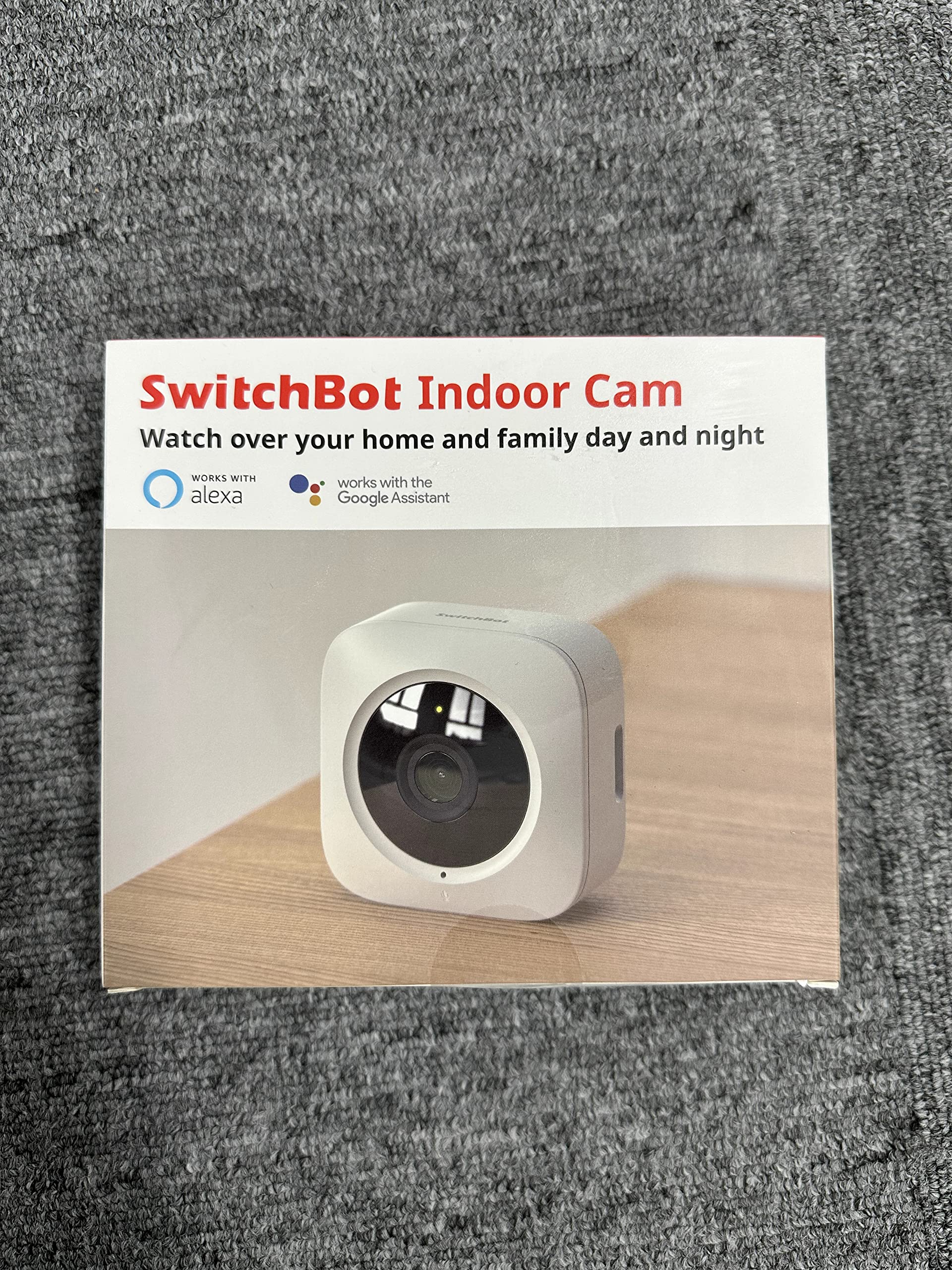SwitchBot Security Indoor Camera, Motion Detection for Baby Monitor 1080P Smart Surveillance WiFi(2.4Ghz) Pet Camera for Home Security with Night Vision, Two-Way Audio, Works with Alexa