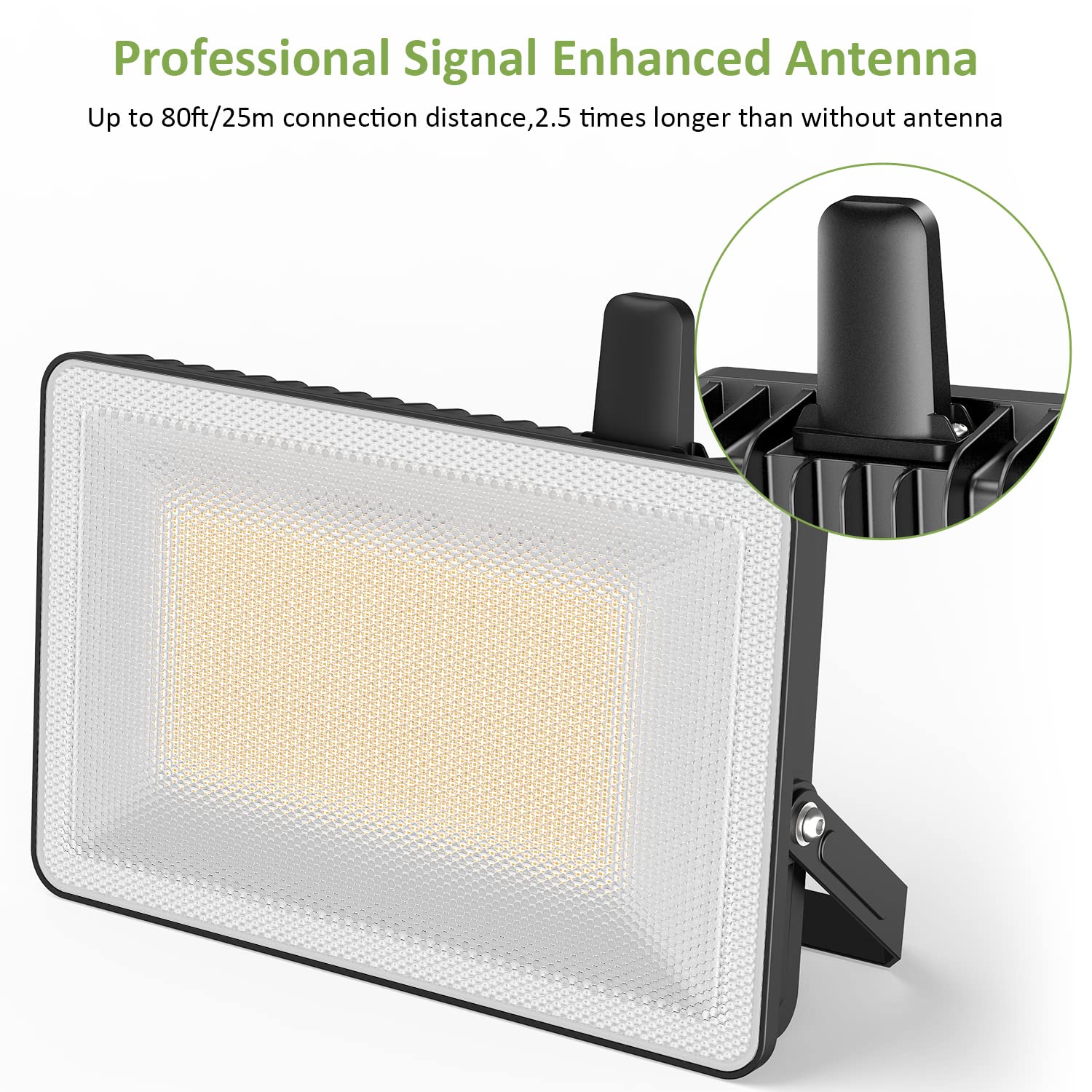 NOVOSTELLA 2 Pack 100W Smart LED Flood Light, Total 18000LM Super Bright Flood Light Outdoor IP66 Waterproof, Tunable White 2700K-6500K Outside Alexa Floodlight for Yard Stadium Garage Porch Lawn