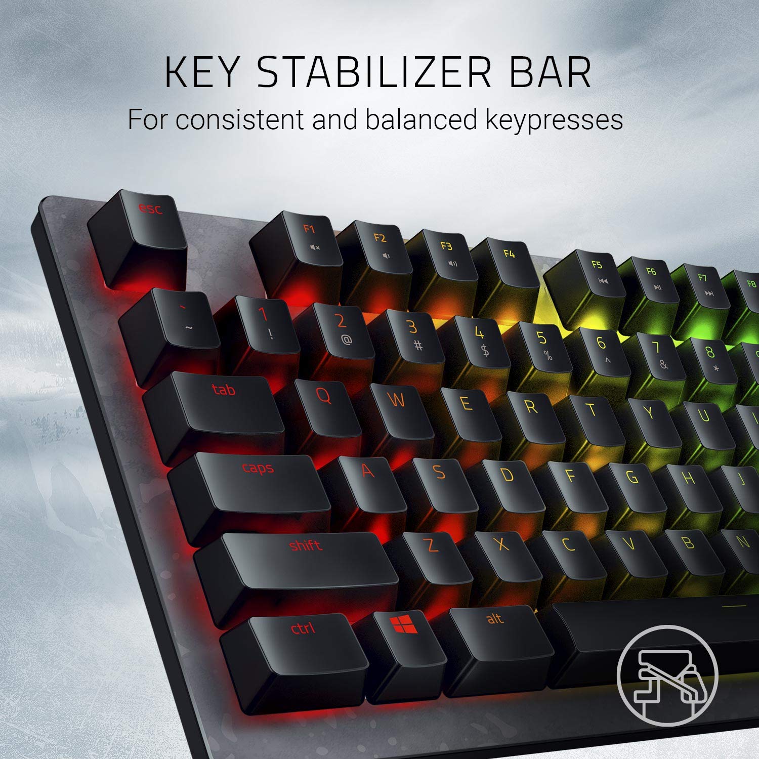 Razer Huntsman Gaming Keyboard: Fastest Keyboard Switches Ever, Clicky Optical Switches, Customizable Chroma RGB Lighting, Programmable Macro Functionality, Gears of War 5 Edition