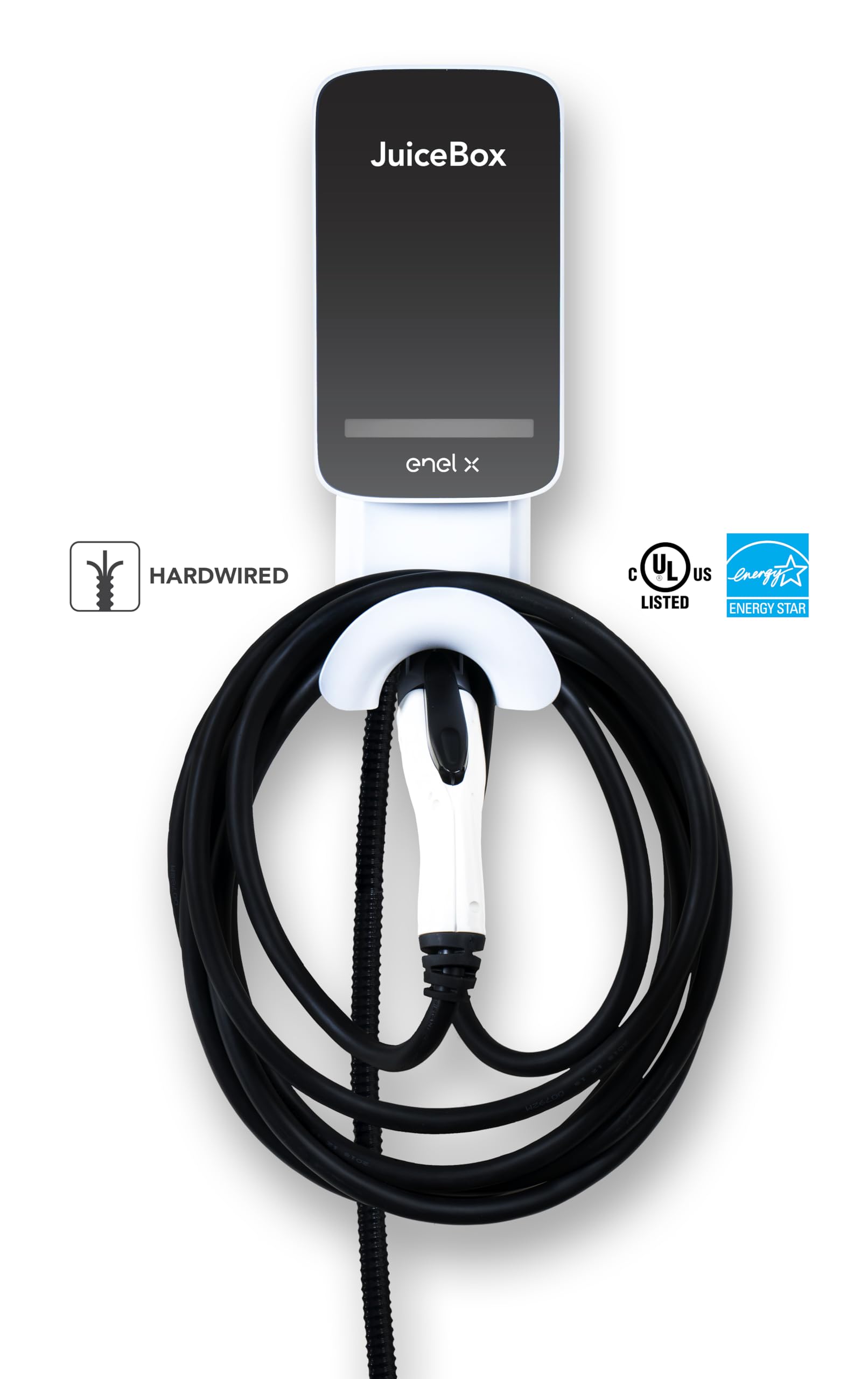JuiceBox 40 Smart Electric Vehicle (EV) Charging Station with WiFi - 40 amp Level 2 EVSE, 25-Foot Cable, UL & Energy Star Certified, Indoor/Outdoor Use (Hardwired Install, Gray)…