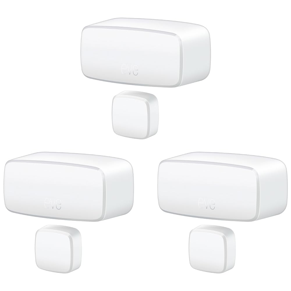 Eve Door & Window - Apple HomeKit Smart Home Wireless Contact Sensor for Windows & Doors, Automatically Trigger Accessories & Scenes, App Notifications