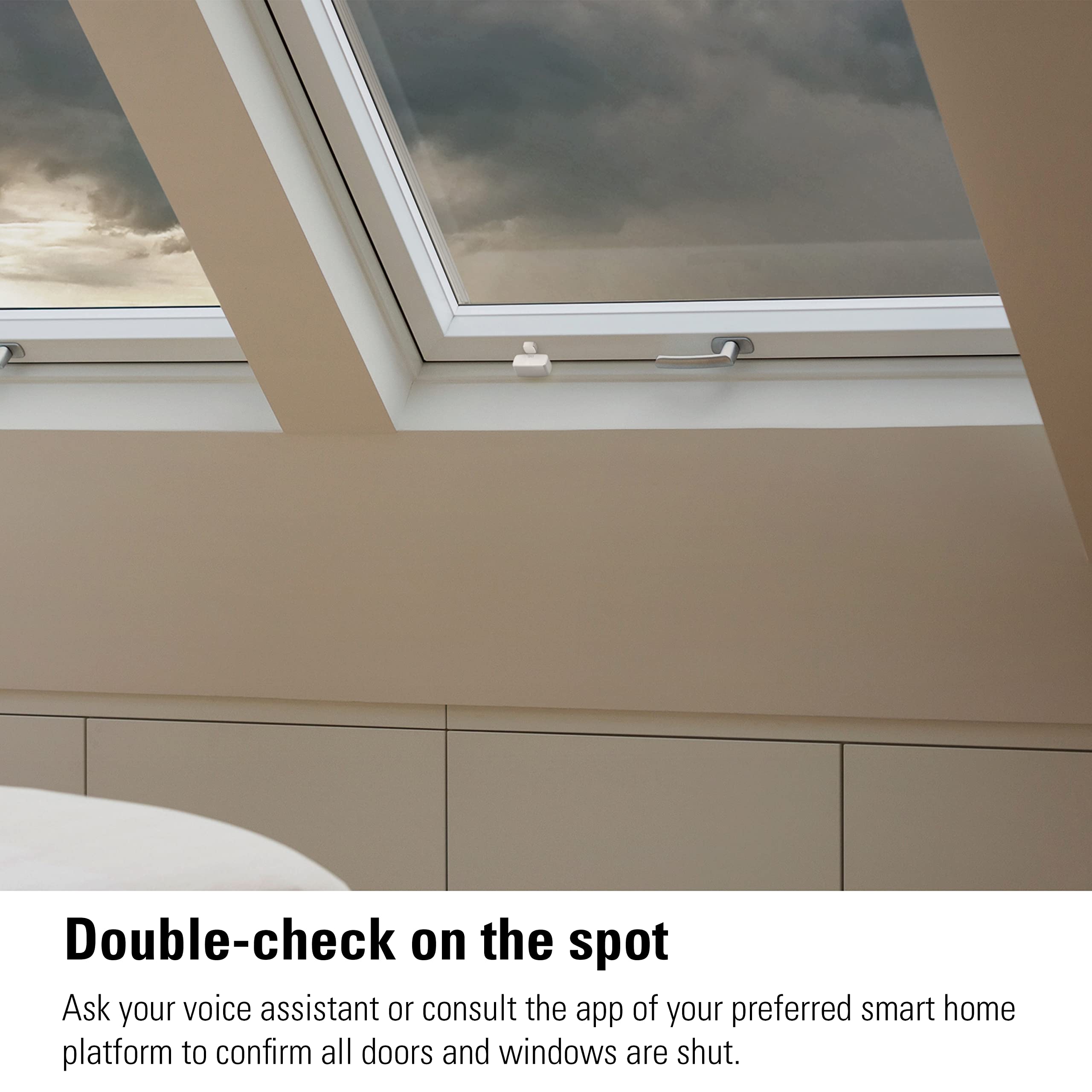 Eve Door & Window - Apple HomeKit Smart Home Wireless Contact Sensor for Windows & Doors, Automatically Trigger Accessories & Scenes, App Notifications