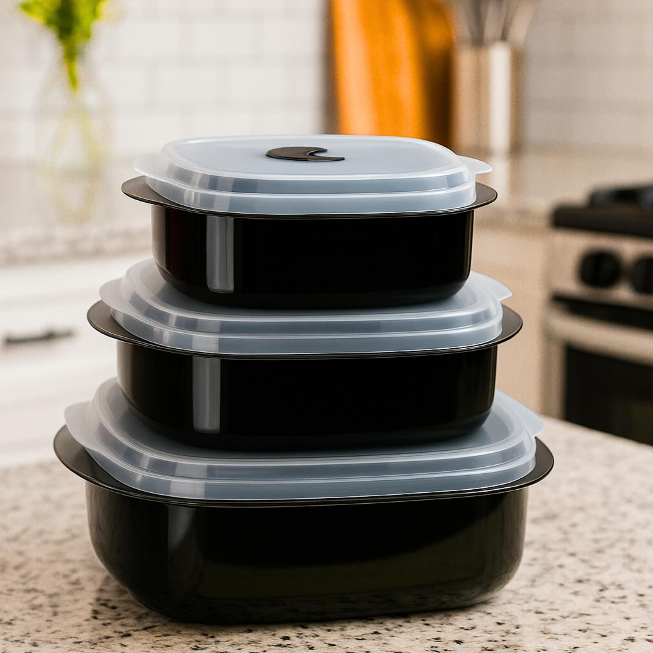 Reston Lloyd Microwave Cookware & Storage, Adjustable Vent on Lids Cookware Set, Multiple Sizes, Gray