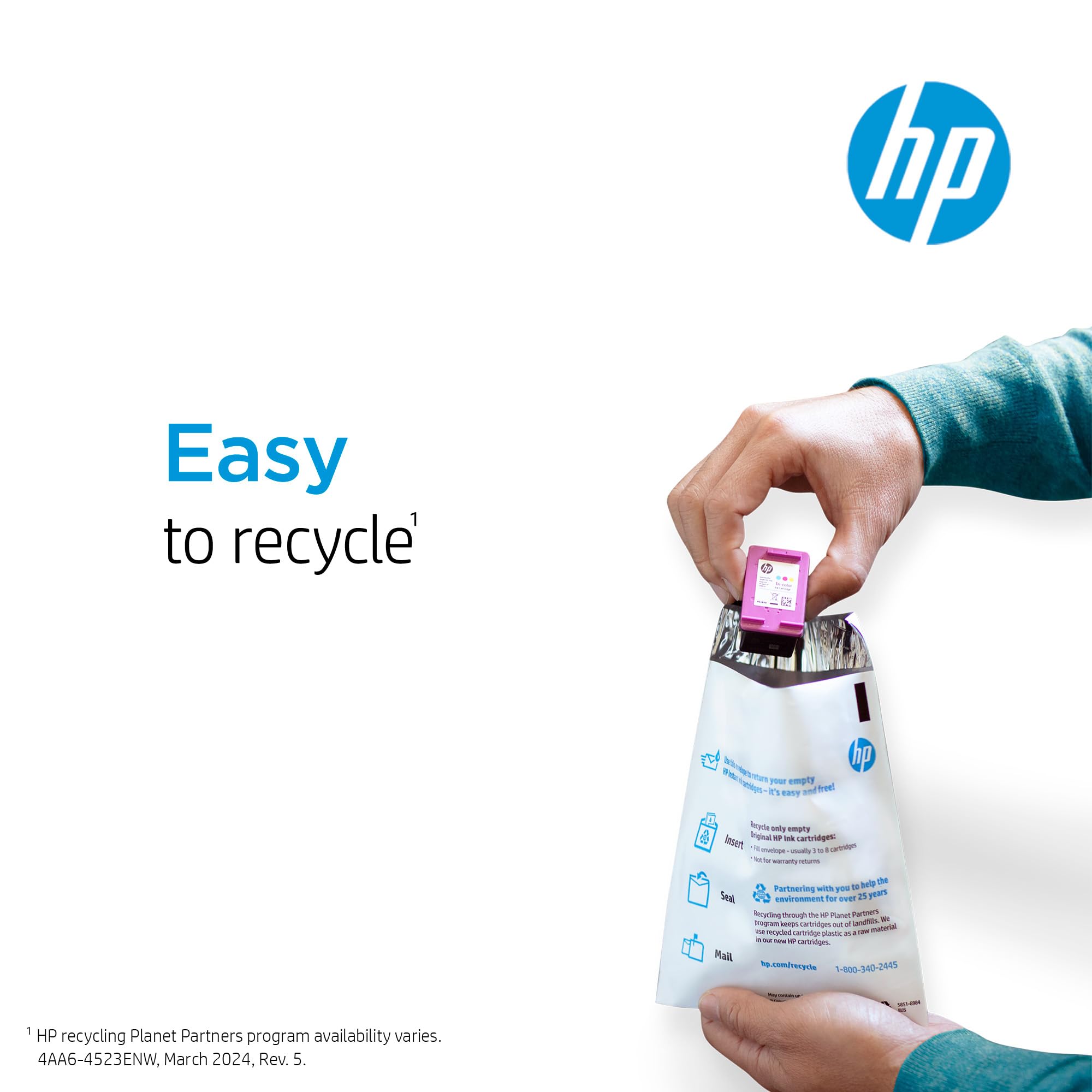 Original HP 564XL Yellow High-yield Ink | Works with DeskJet 3500; OfficeJet 4620; PhotoSmart B8550, C6300, D5400, D7560, 5510, 5520, 6510, 6520, 7510, 7520, Plus, Premium, eStation Series | CB325WN