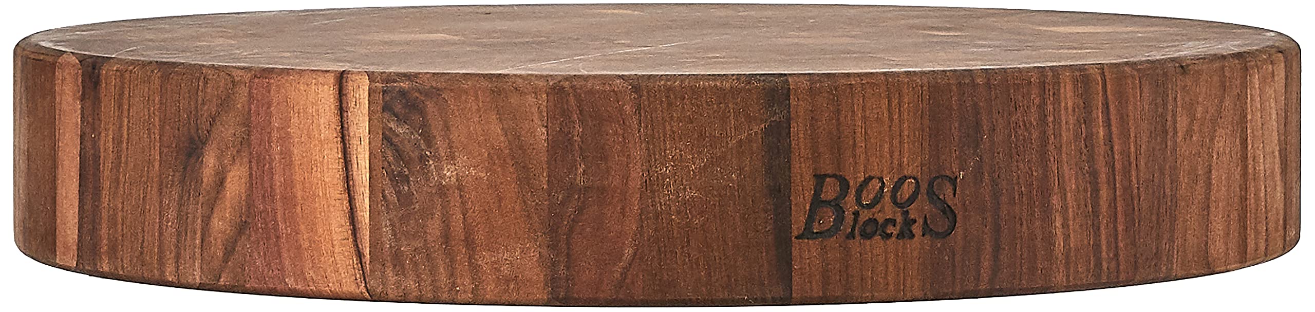 John Boos Block WAL-CCB183-R Classic Collection Walnut Wood End Grain Round Chopping Block, 18 Inches Round x 3 Inches