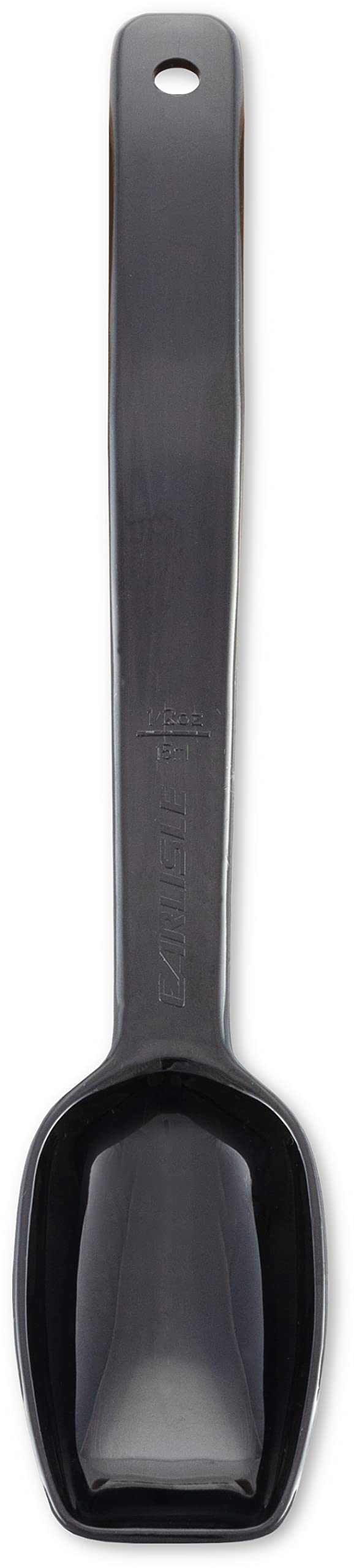 CFS Plastic Solid Spoon, 9 Inches, Black, (Pack of 12)