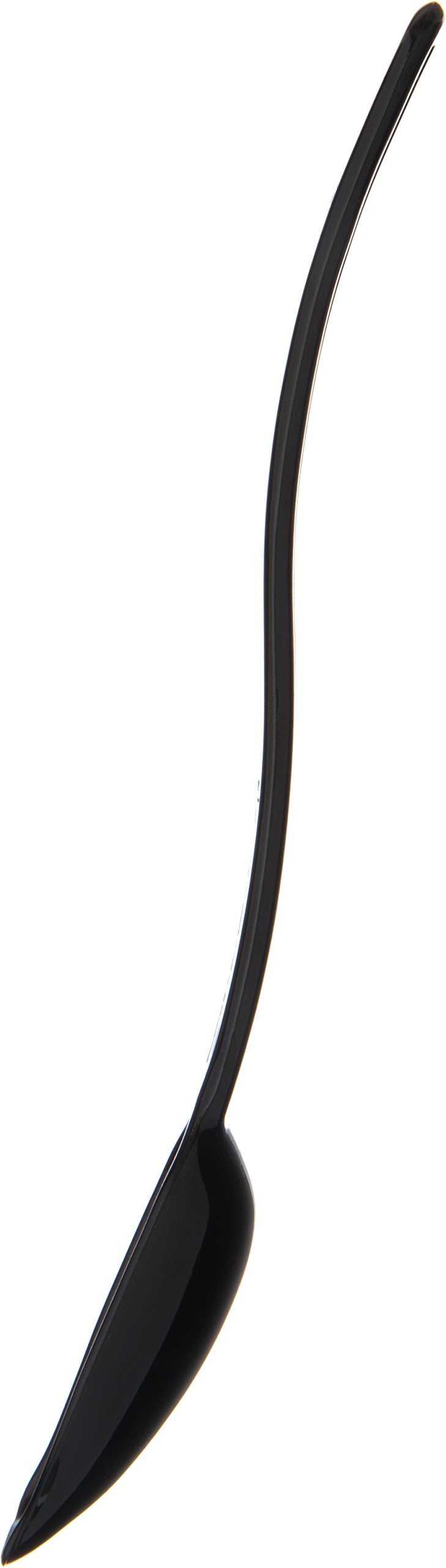 CFS Plastic Solid Spoon, 9 Inches, Black, (Pack of 12)