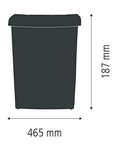 Brabantia Mounted Hidden Compact Organizer for Kitchen, 2.6 Gal, Black