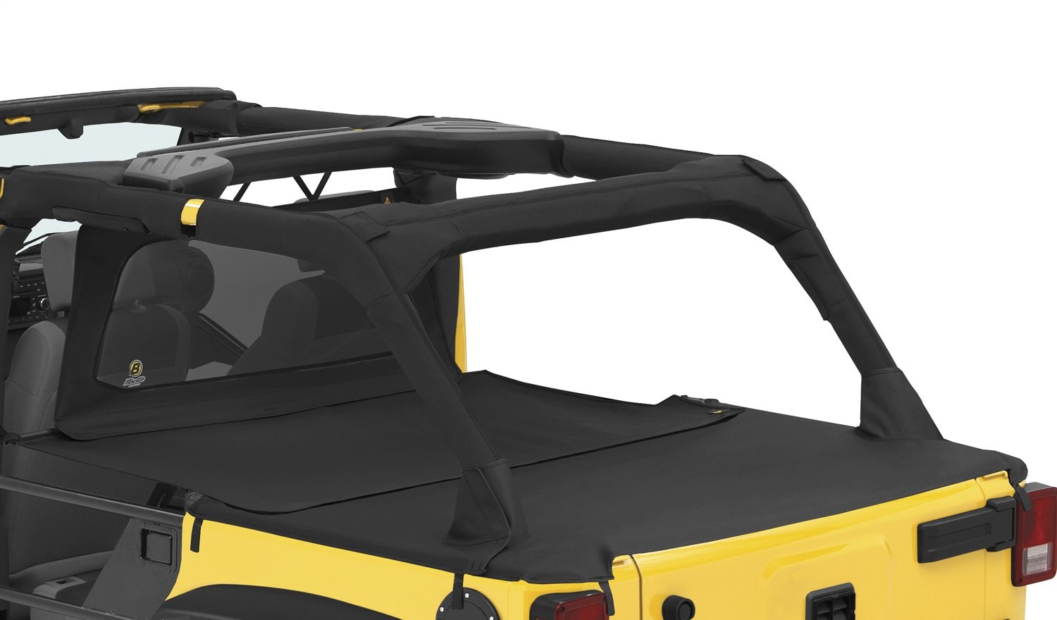Bestop 9003435 Black Diamond Duster Deck Cover Extension for 2007-2018 Wrangler Unlimited