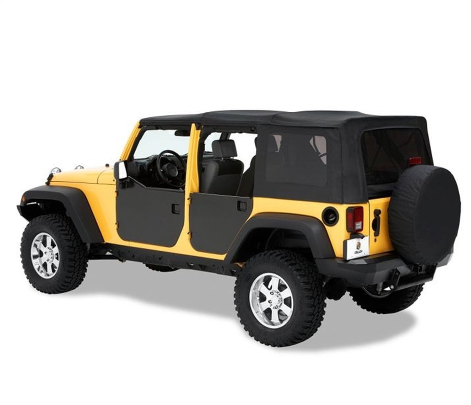 Bestop 5180401 Element Door Enclosure Kits for 2007-2018 Wrangler JK 2DR & 4DR