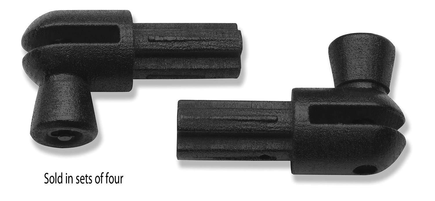 Bestop 51290-01 Black Quick-Release Bow Knuckle Set for Wrangler TJ and JK