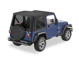 Bestop® 51193-35 Black Diamond Replace-a-Top Soft Top Tinted Windows-No door skins included-No frame hardware included- 2003-2006 Jeep Wrangler (except Unlimited)