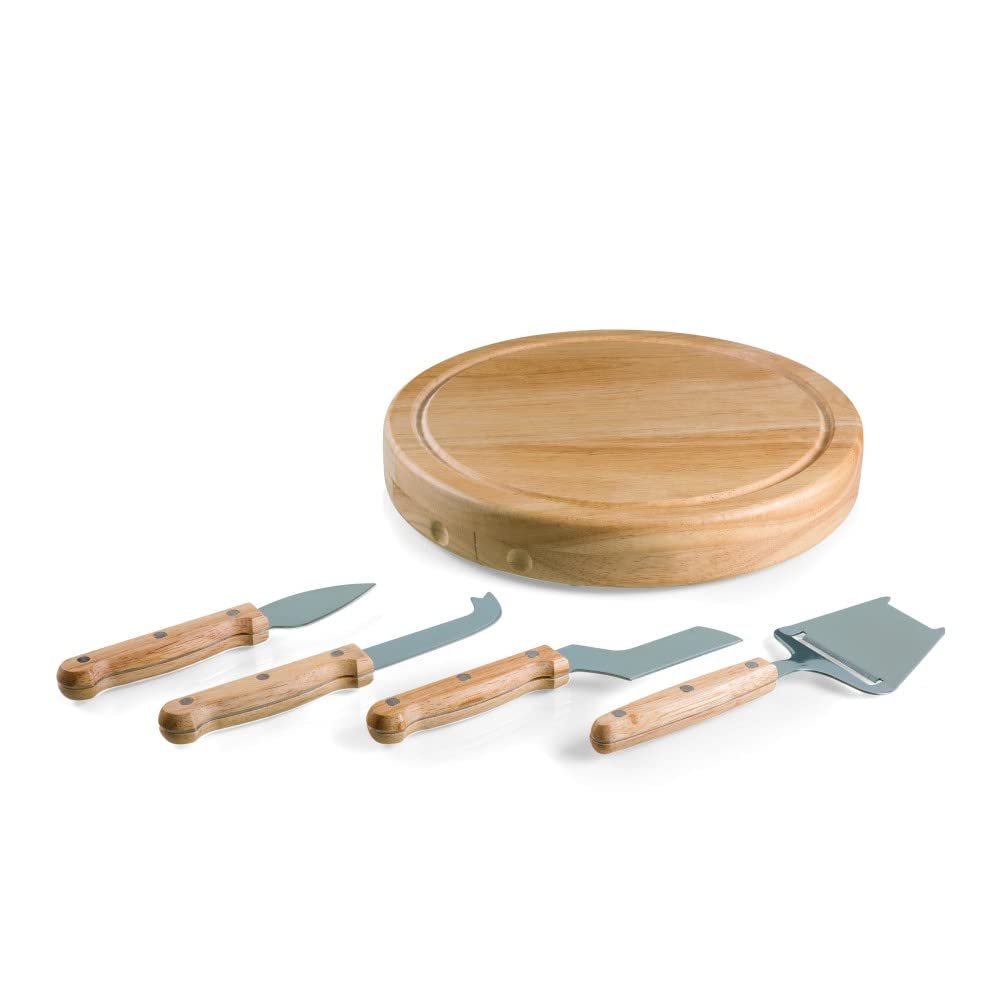 PICNIC TIME NCAA Washington State Cougars Circo Cheese Board and Knife Set - Charcuterie Board Set - Wood Cutting Board