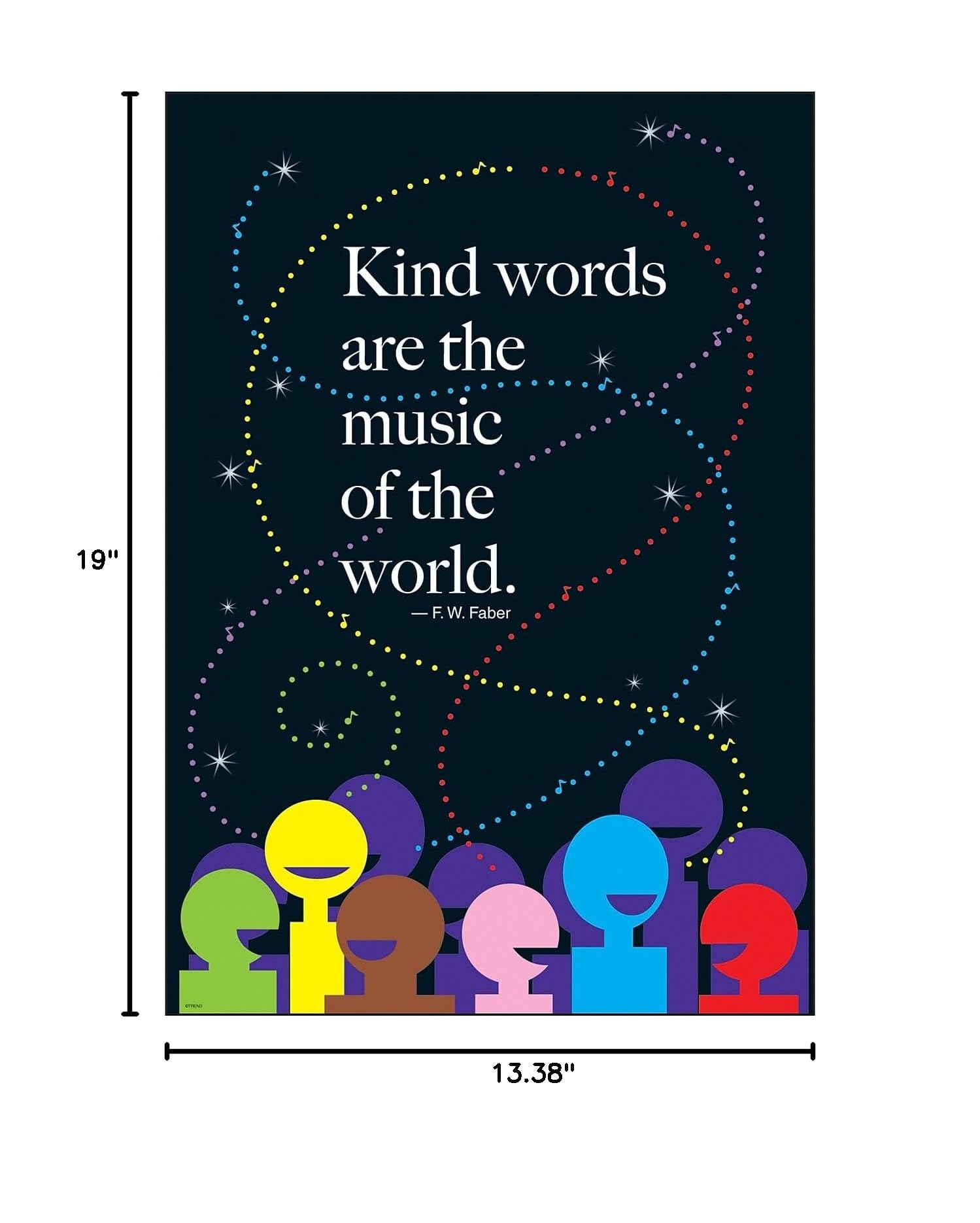 Argus Kind Words are The Music Poster, 13.375" x 19"