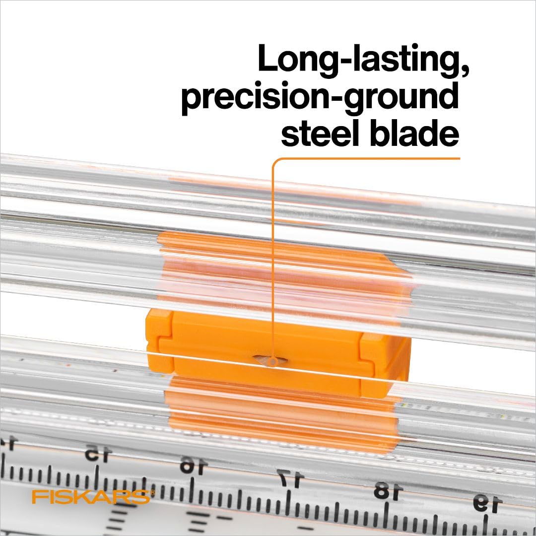Fiskars 01-001555J TripleTrack High Profile Replacement Blades Cut/Score Style I, 1.5x1.5x1 Inch, Black and Orange