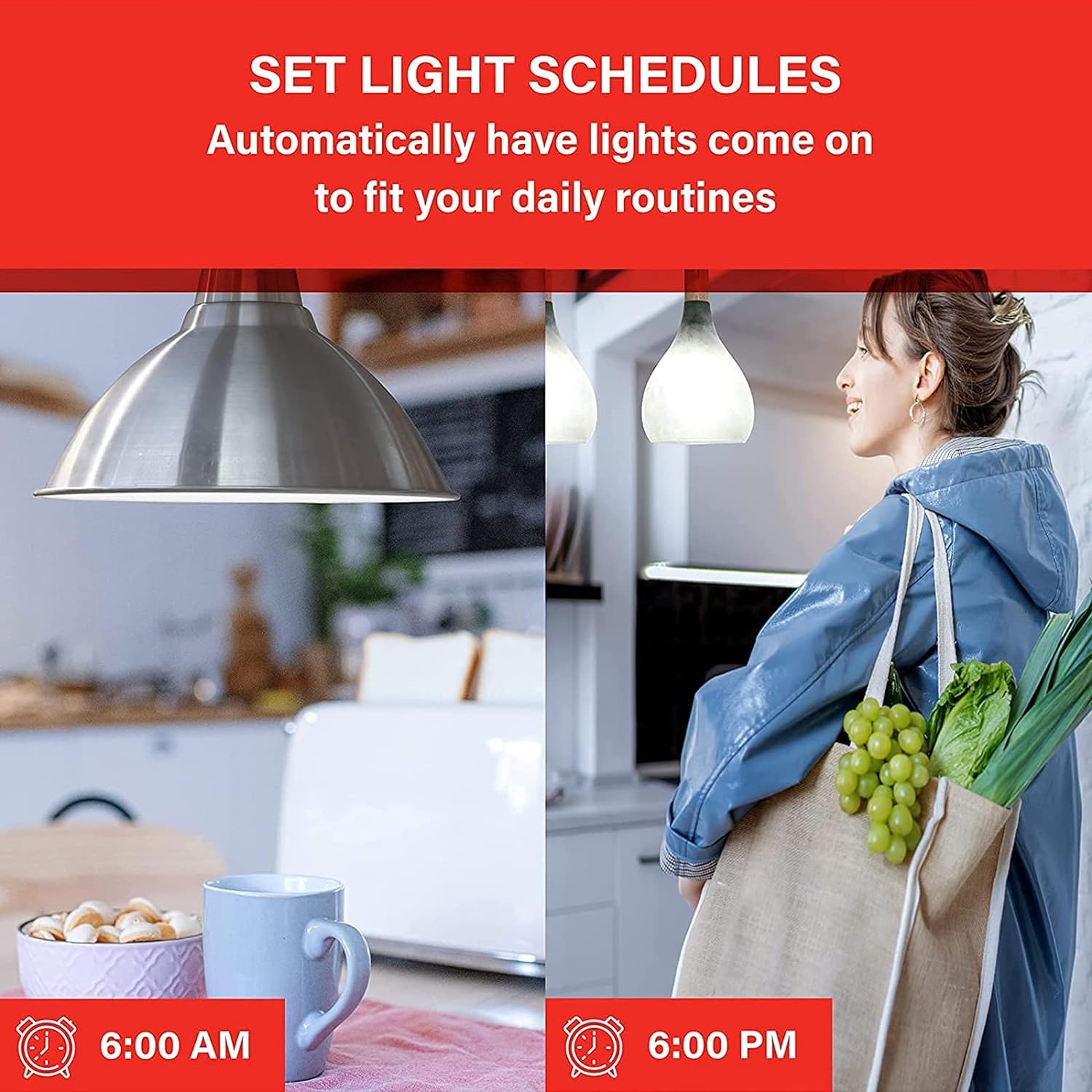 Sengled Alexa Light Bulb, WiFi Bulbs, Smart Bulbs, Smart Bulbs That Work with Alexa and Google Assistant, A19 Daylight (5000K) No Hub Required, 800LM 60W High CRI>90 Equivalent, 4 Pack