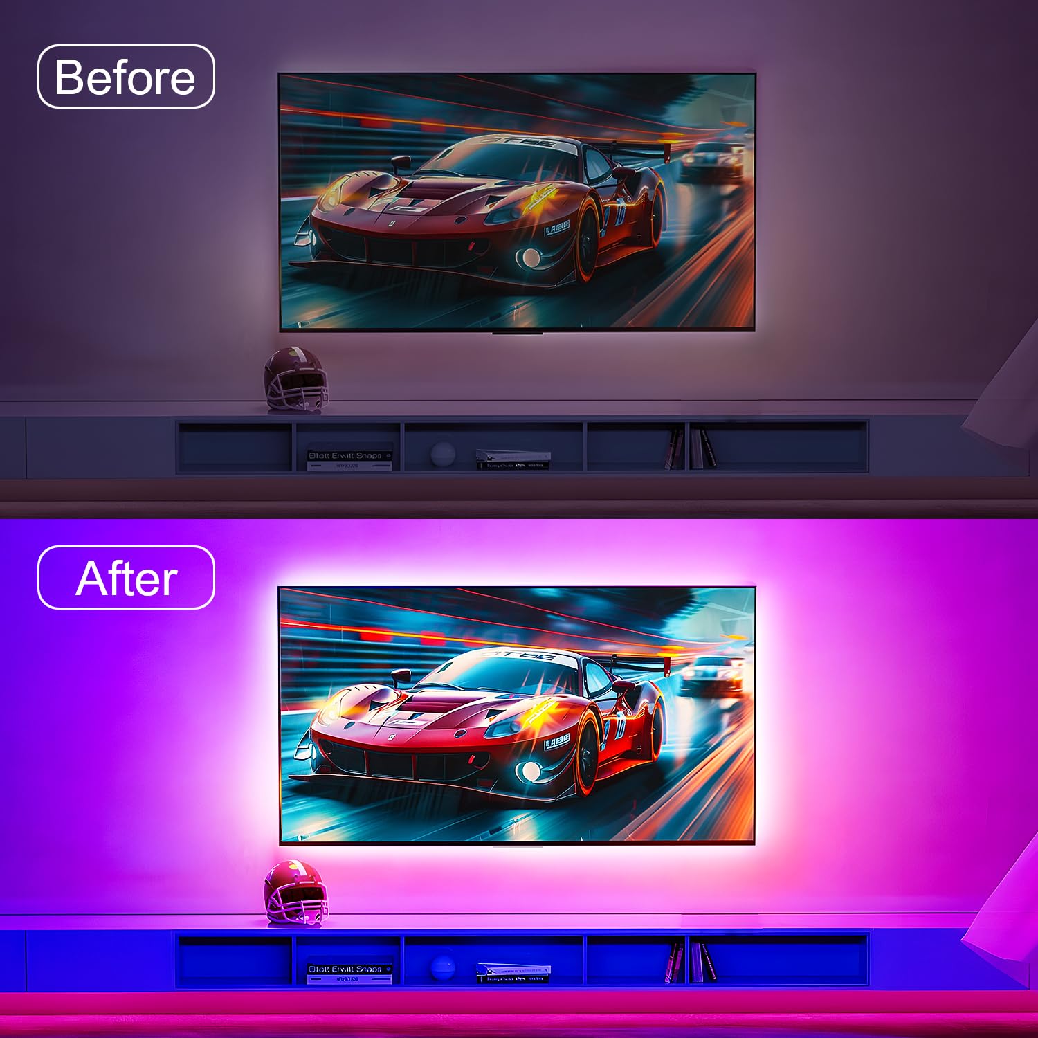 Nexillumi LED Lights for TV 60-75 Inch