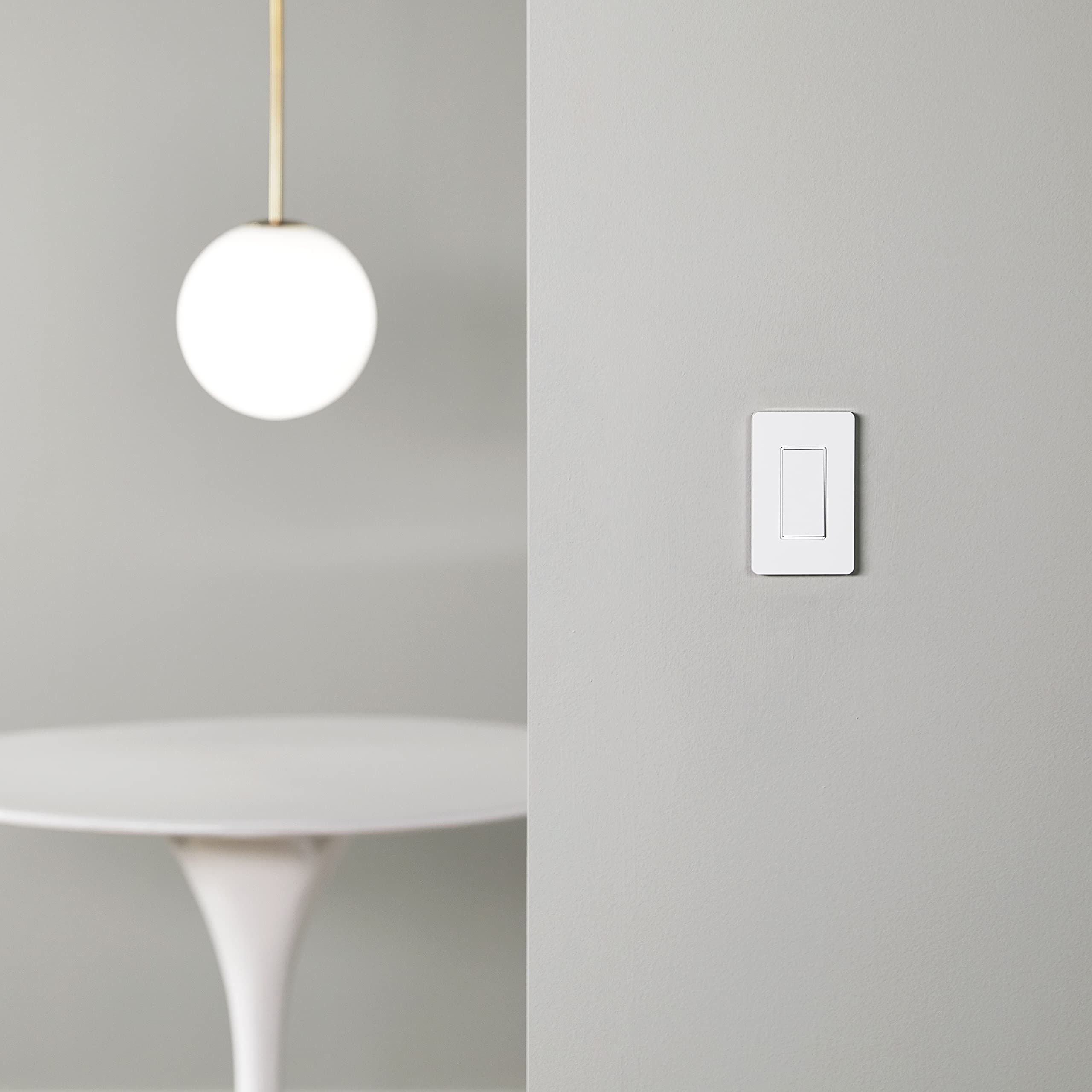 Amazon Basics Single Pole Smart Switch, Neutral Wire Required, 2.4 Ghz WiFi, Works with Alexa