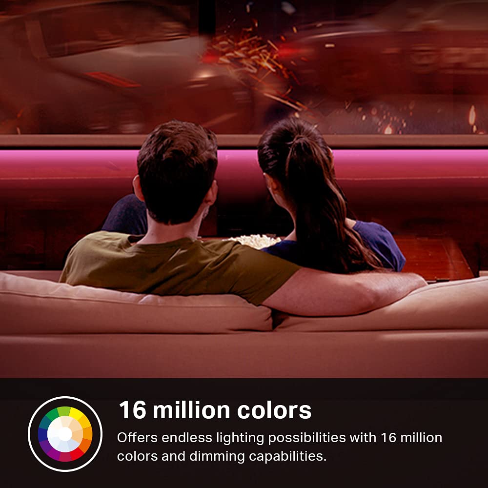 Kasa Smart LED Light Strip, 16.4ft WiFi, Works with Alexa, Google Home, SmartThings, High Brightness with 16 Million Colors, RGB, Grouping, Adjustable Length, Up to 25,000 Hours (KL400L5)