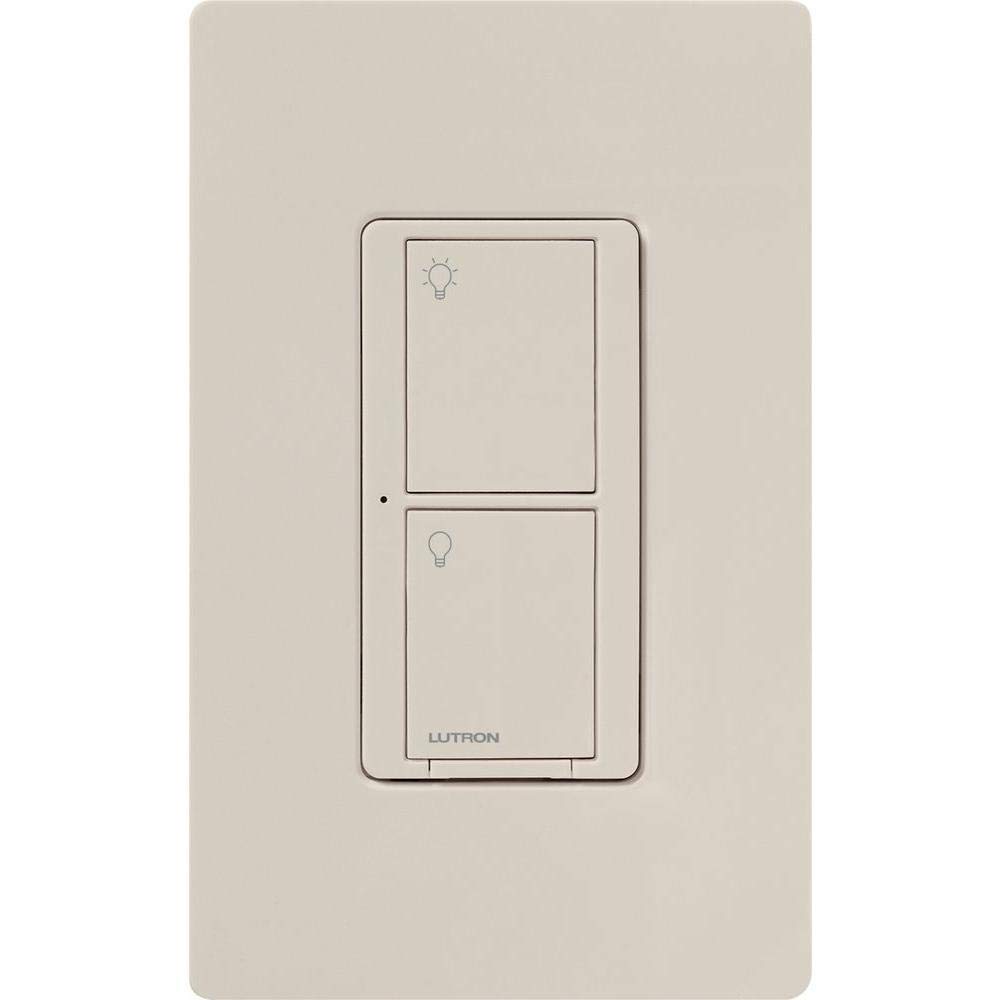 Lutron Caséta Wireless Smart Lighting Switch for All Bulb Types or Fans | PD-6ANS-LA | Light Almond