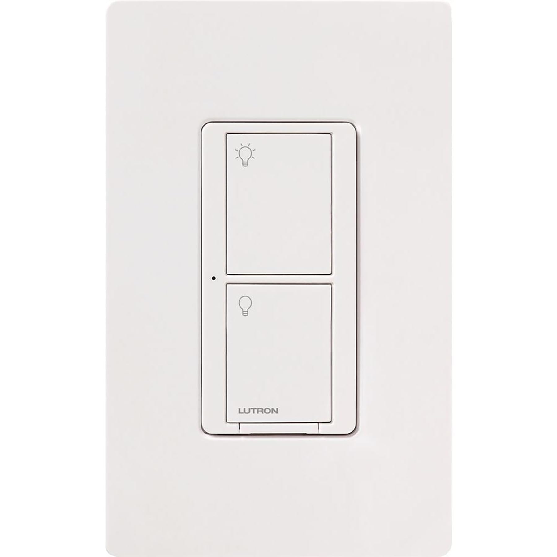 Lutron Caséta Wireless Smart Lighting Switch for All Bulb Types or Fans | PD-6ANS-WH | White