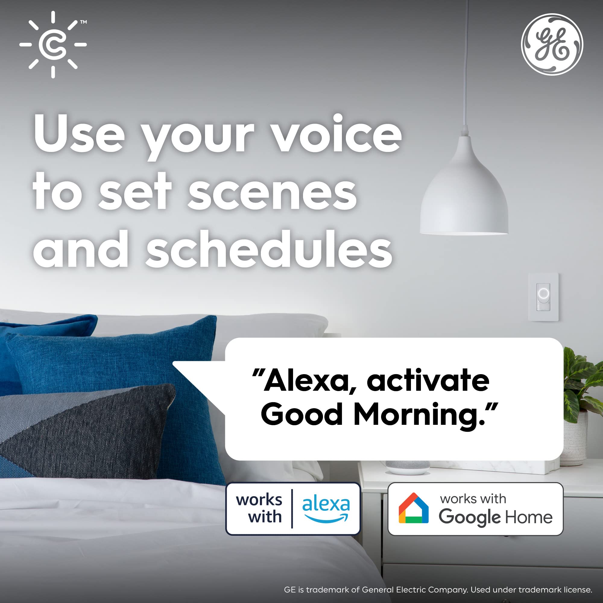 GE CYNC Ceiling Fan Smart Switch, Wi-Fi Enabled, Alexa and Google Assistant Compatible, No Hub Required, Neutral Wire Required