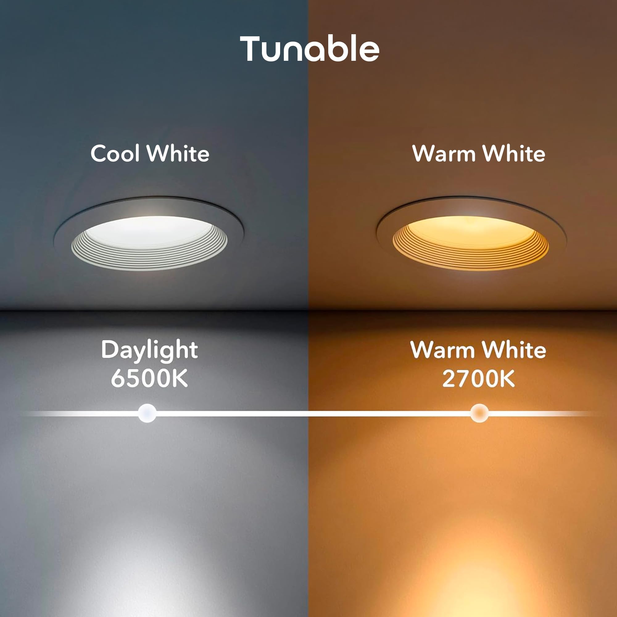 Geeni Prisma Plus BR30 LED Smart Light Bulb, Tunable Hue and Dimmable RGB WiFi Bulb, No Hub Required, Compatible with Alexa and Google Assistant (4 Pack)
