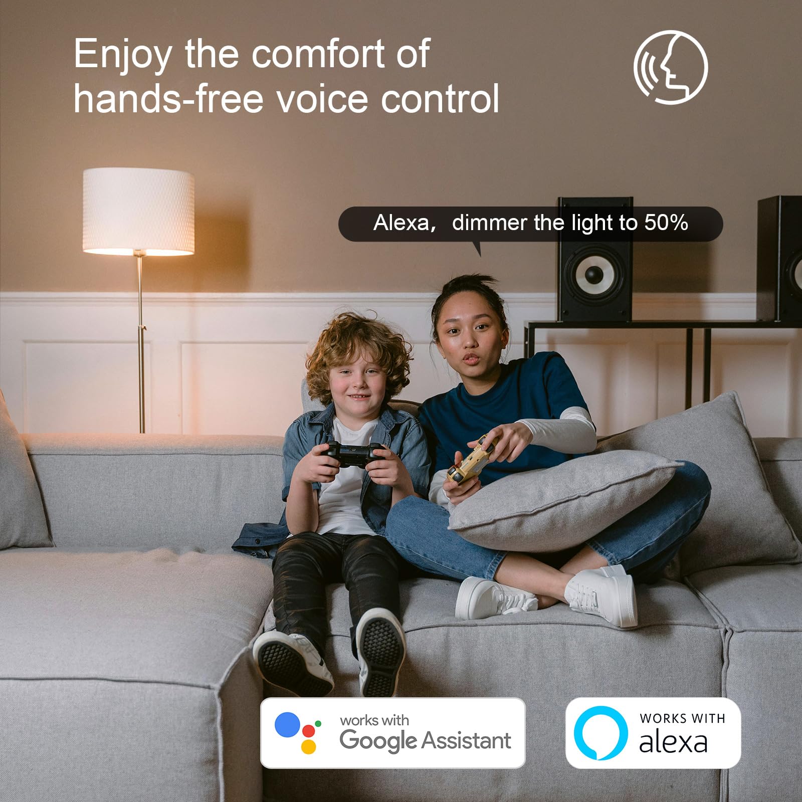 3-Way Smart WiFi Toggle Light Switch, On/Off Control, in-Wall, No Hub Required, Compatible with Alexa and Google Home, ETL and FCC Listed (WF30TS)