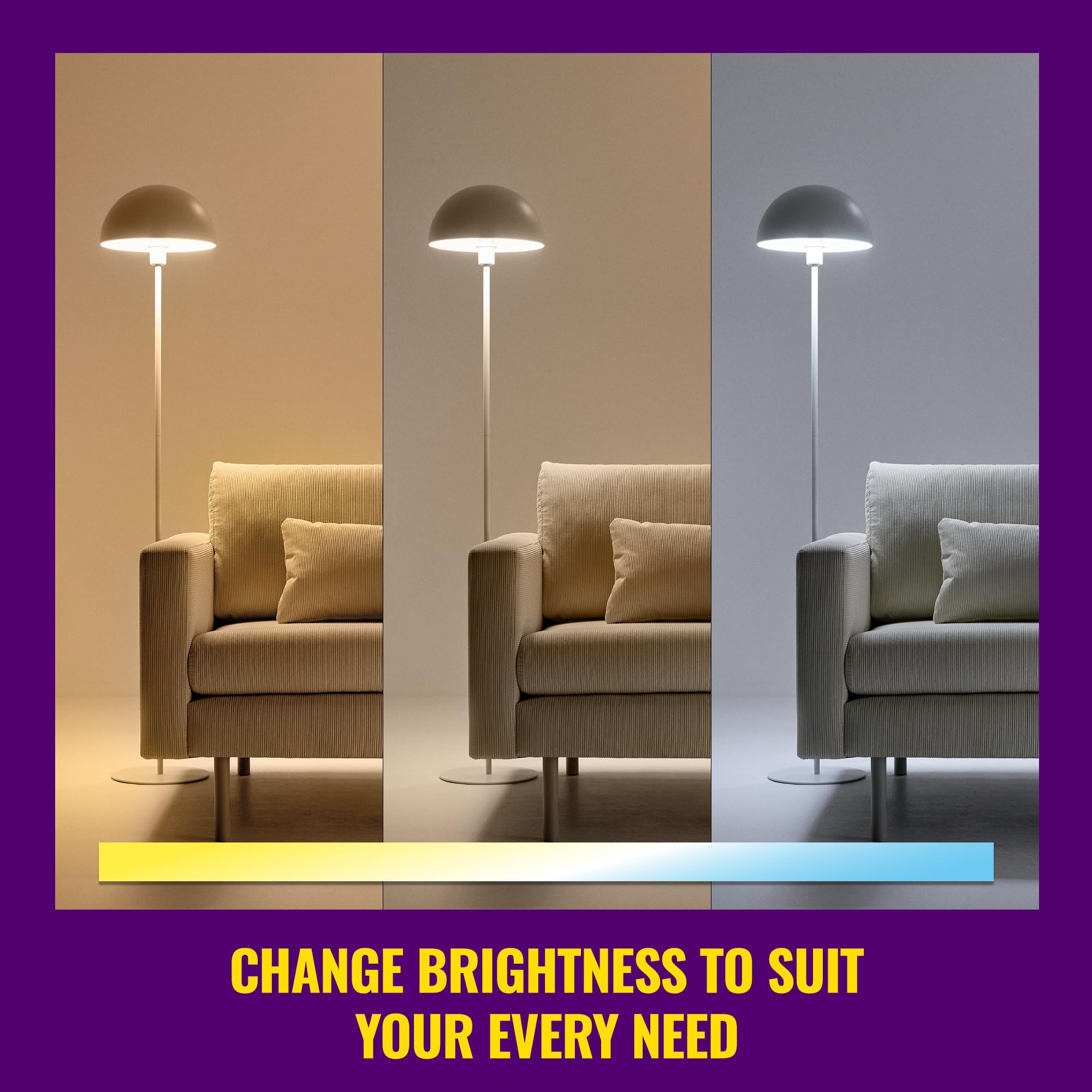 WiZ Connected Color 60W A19 Smart WiFi Light Bulb, 16 Million Colors, Compatible with Alexa and Google Home Assistant, No Hub Required, 1 Bulb