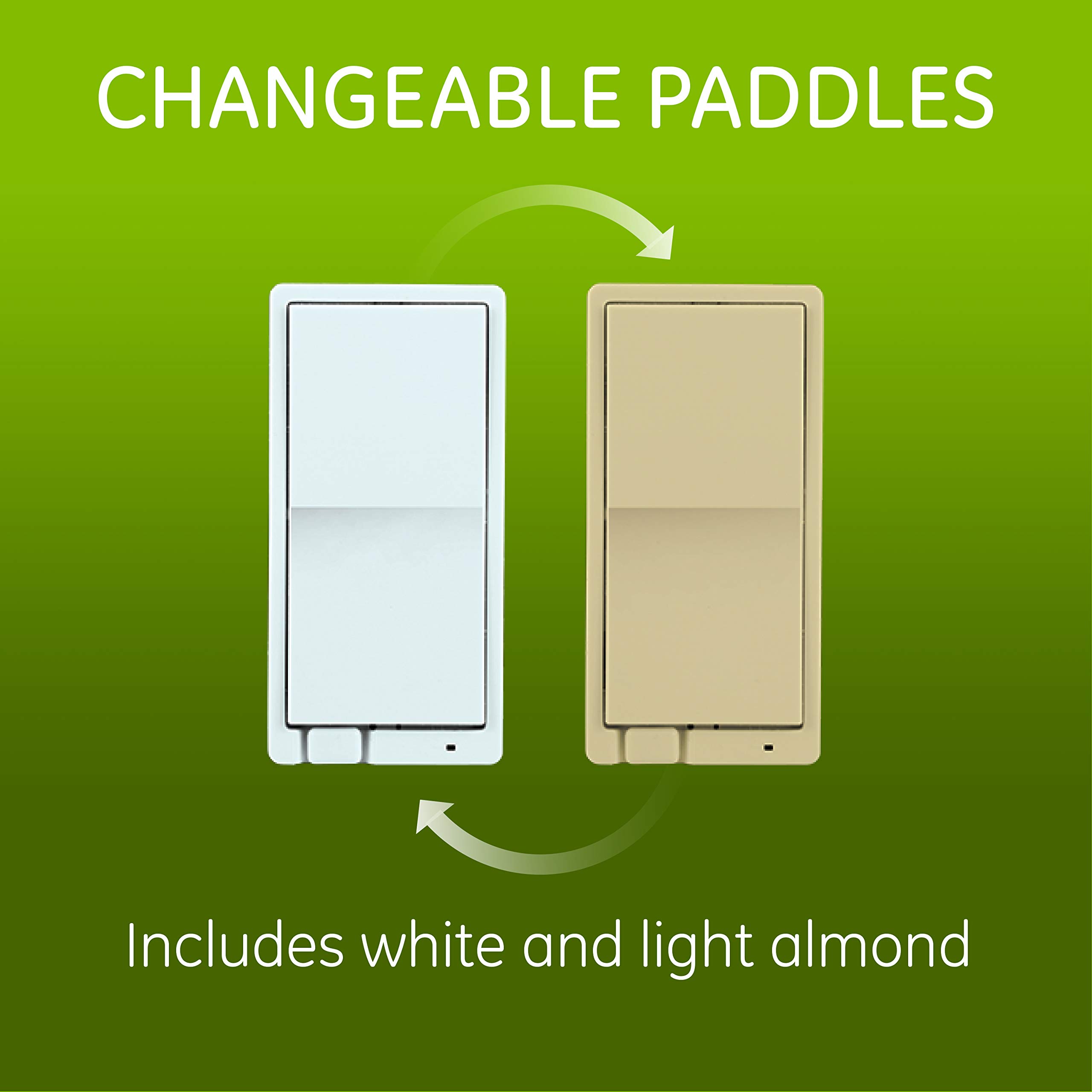 Enbrighten Z-Wave Smart Rocker Light Switch with QuickFit and SimpleWire, 3-Way Ready, Works with Alexa, Google Assistant, ZWave Hub Required, Repeater/Range Extender, White & Light Almond, 46201