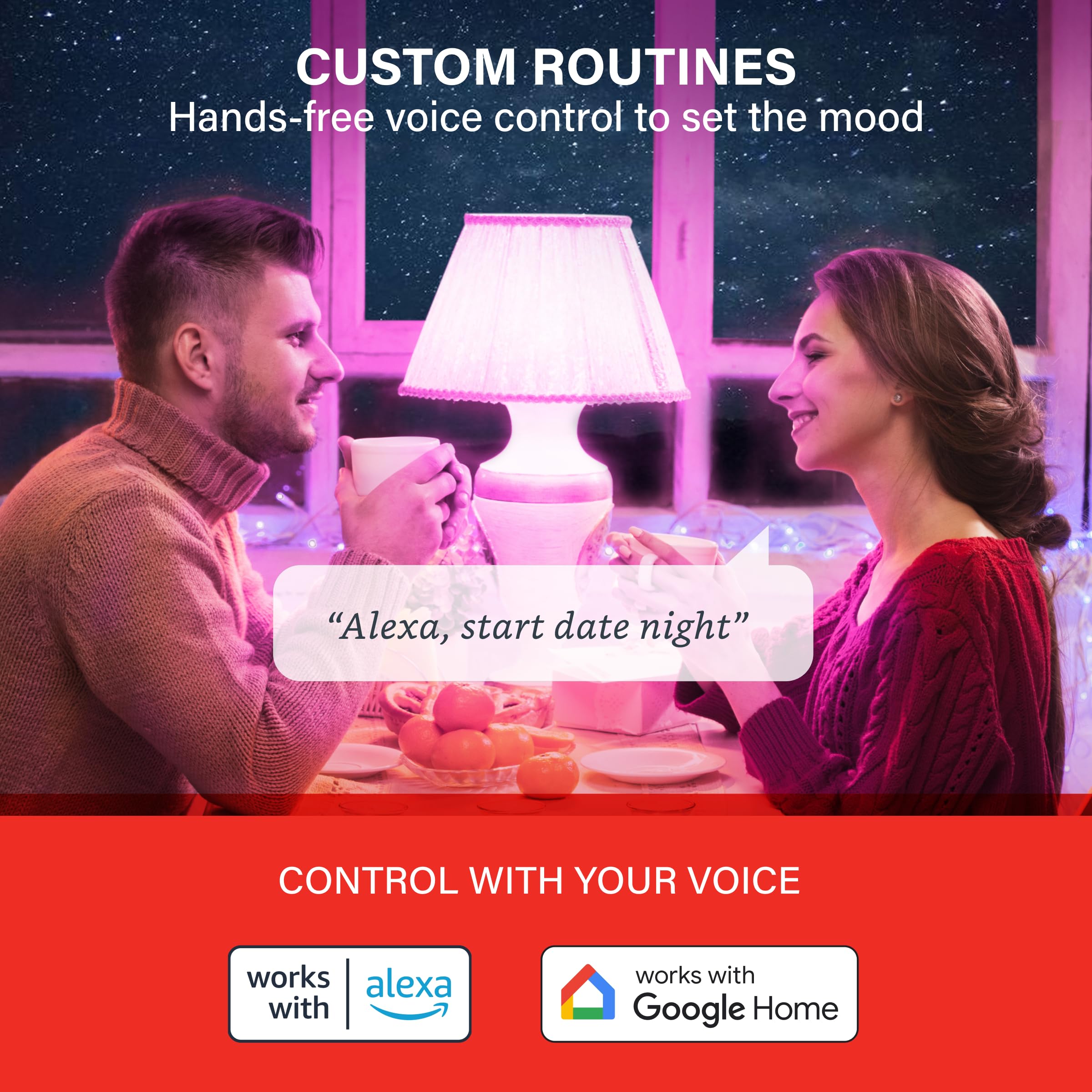 Sengled Smart Bulb, WiFi Light Bulbs, Color Changing Light Bulb, Smart Light Bulbs that Work with Alexa & Google Assistant, A19 RGB Alexa Light Bulb No Hub Required, 60W Equivalent 800LM CRI>90, 1Pack